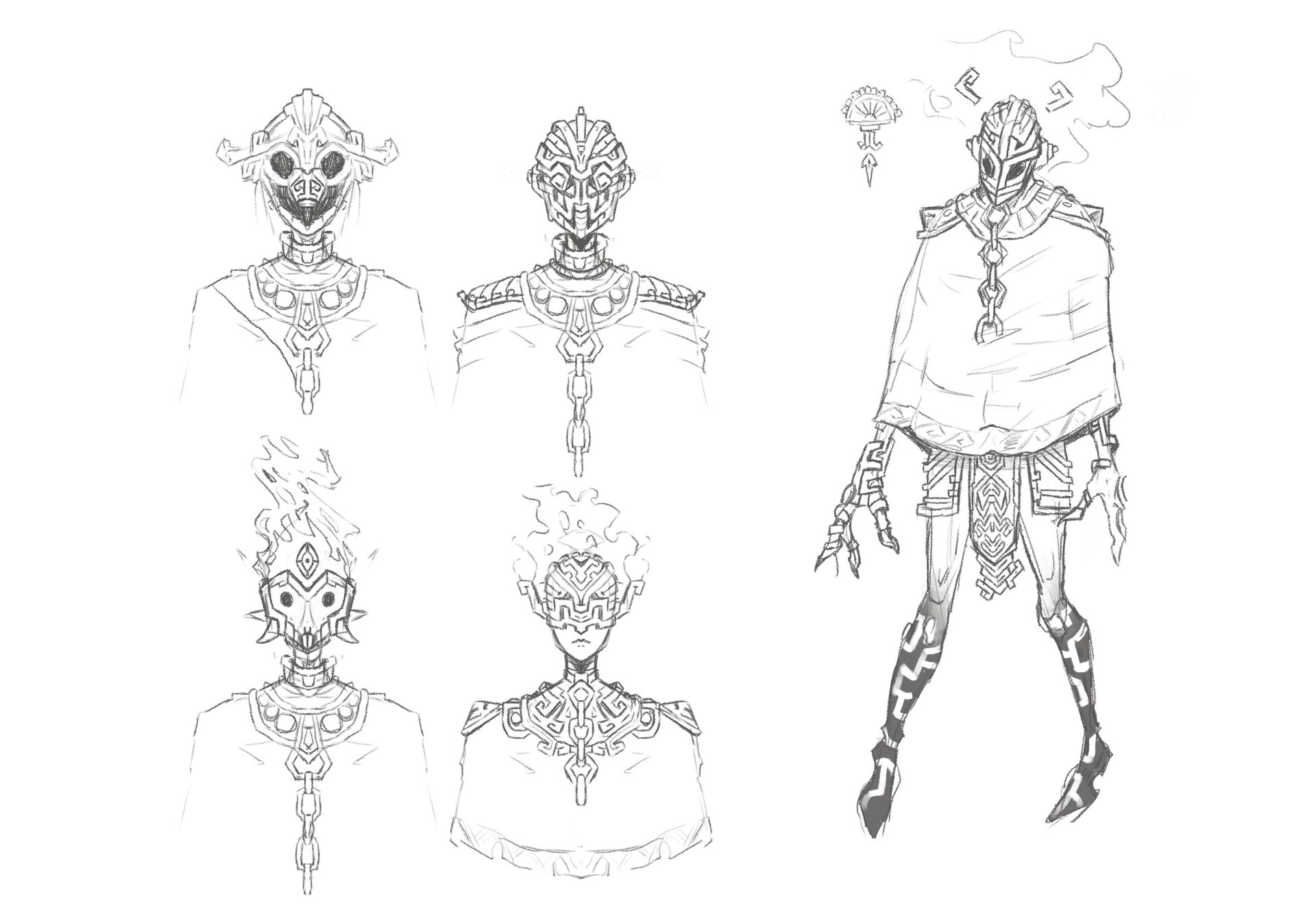 ArtStation - Early Character Concept Sketch