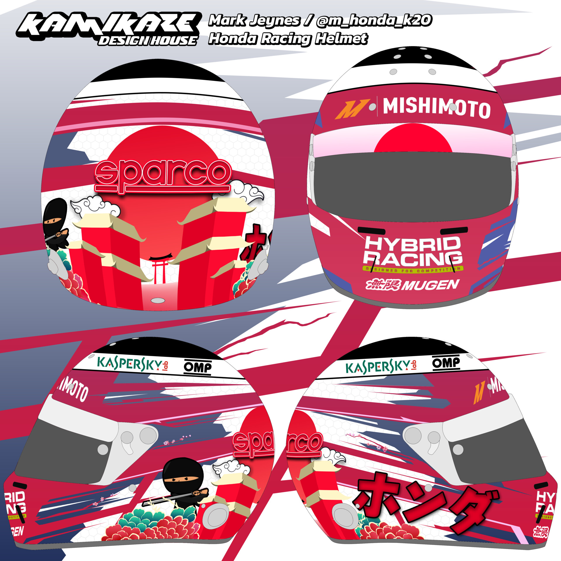 ArtStation - OMP GP-R Helmet Design