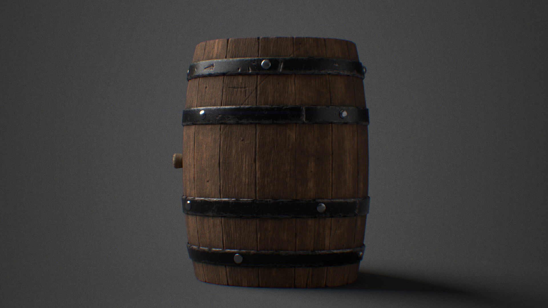 ArtStation - Barrel game ready model