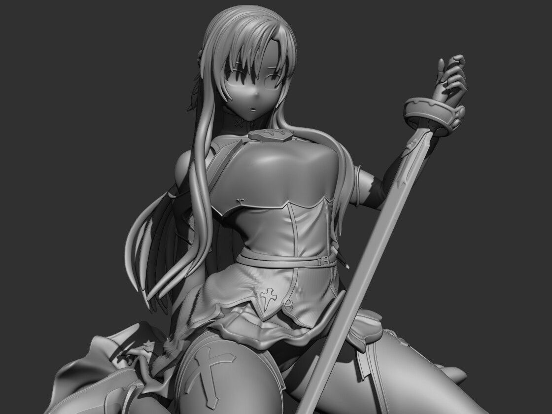 ArtStation - Asuna 3d model Sword art Online