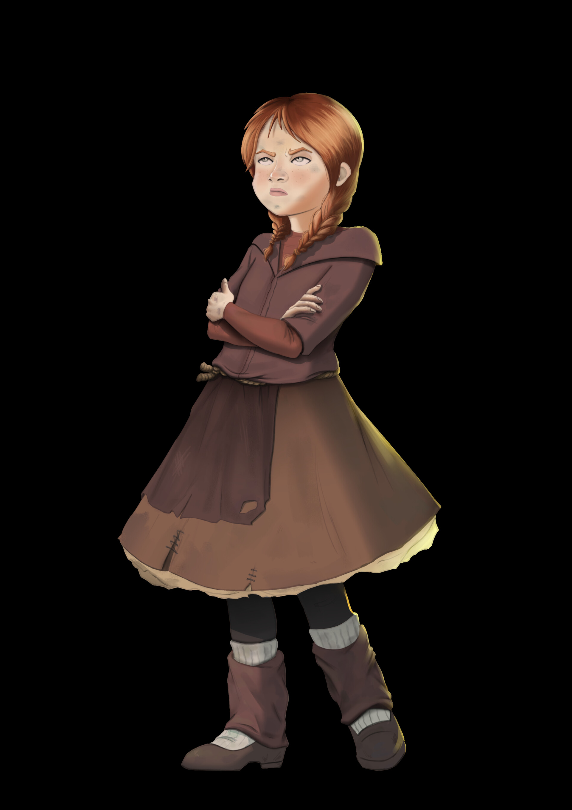 ArtStation - Lost In The Rain - Eugénie