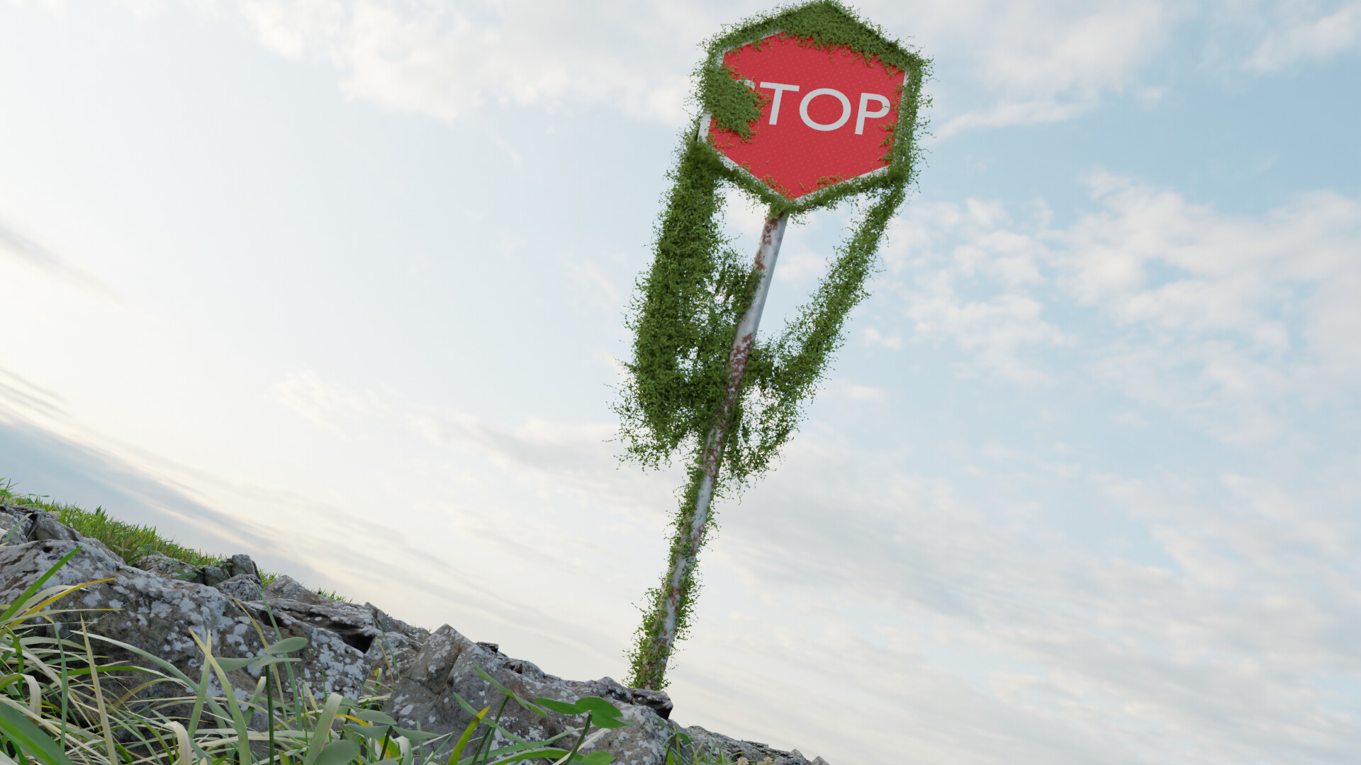 ArtStation - "Stop" sign