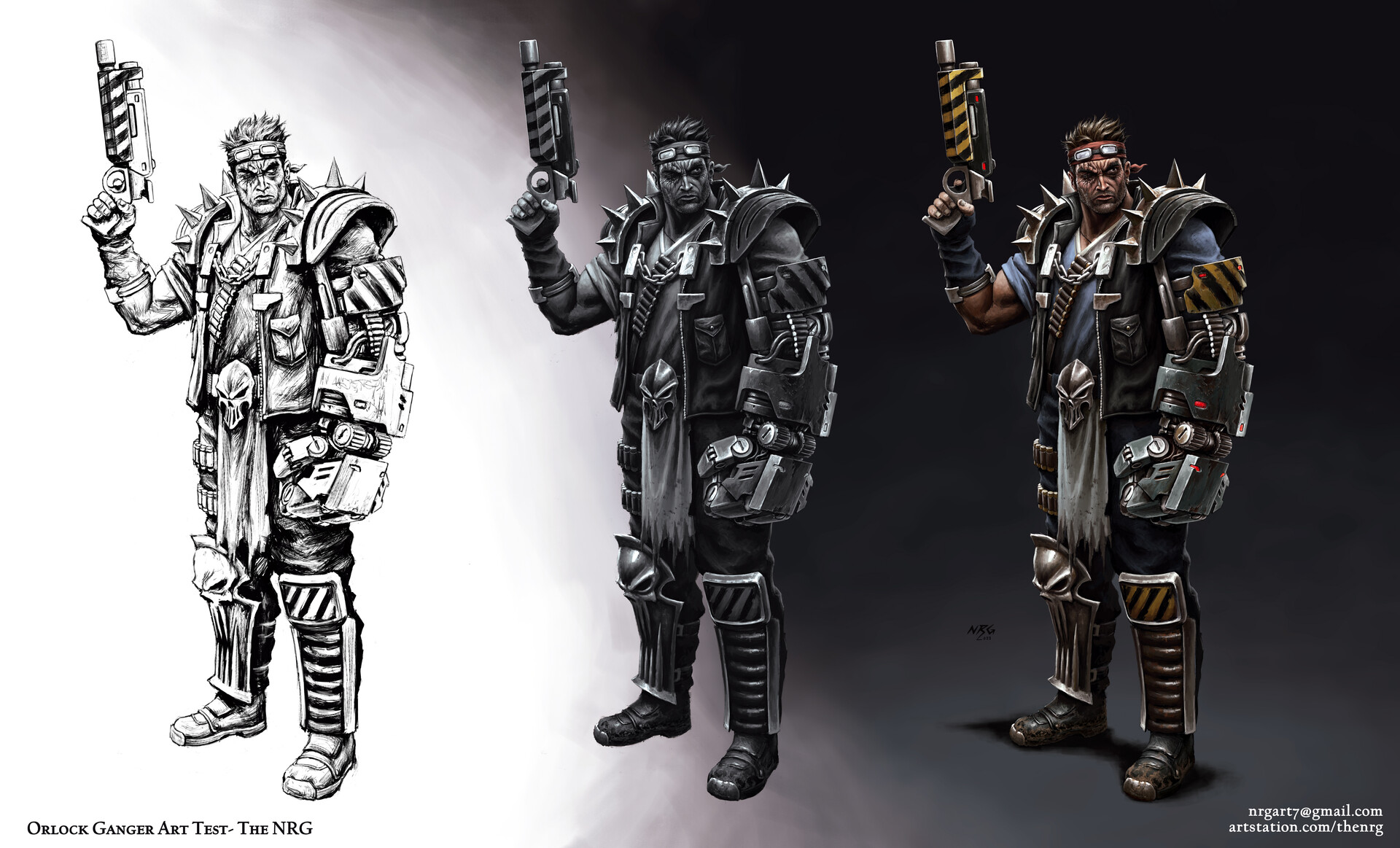 The NRG - Necromunda Orlock Ganger Art Test by The NRG