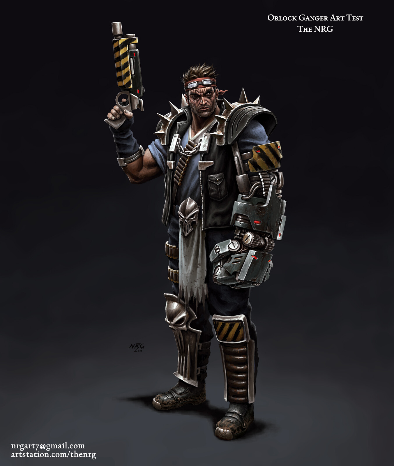 The NRG - Necromunda Orlock Ganger Art Test by The NRG