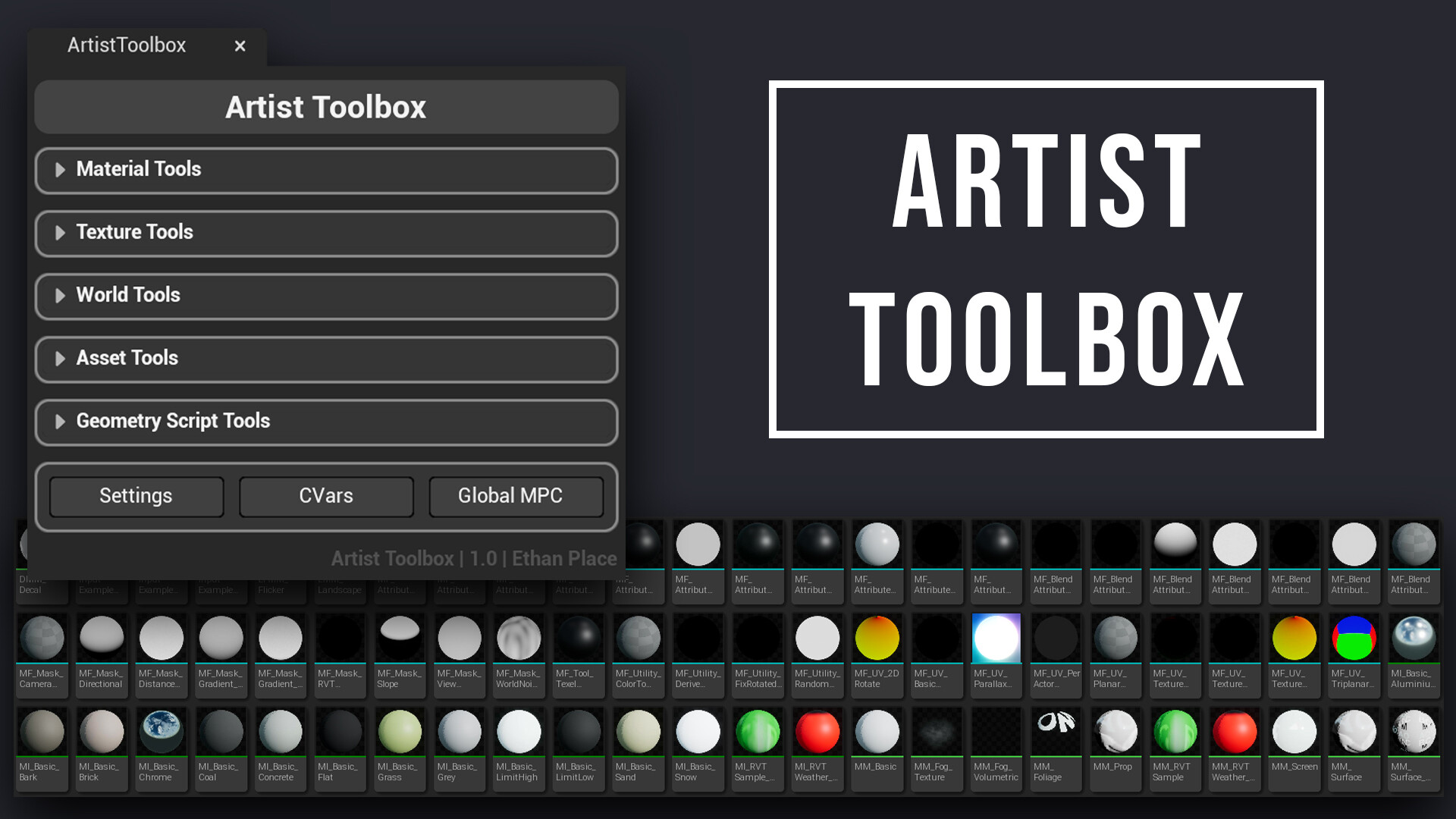 Ethan Place - Artist Toolbox | Unreal Engine