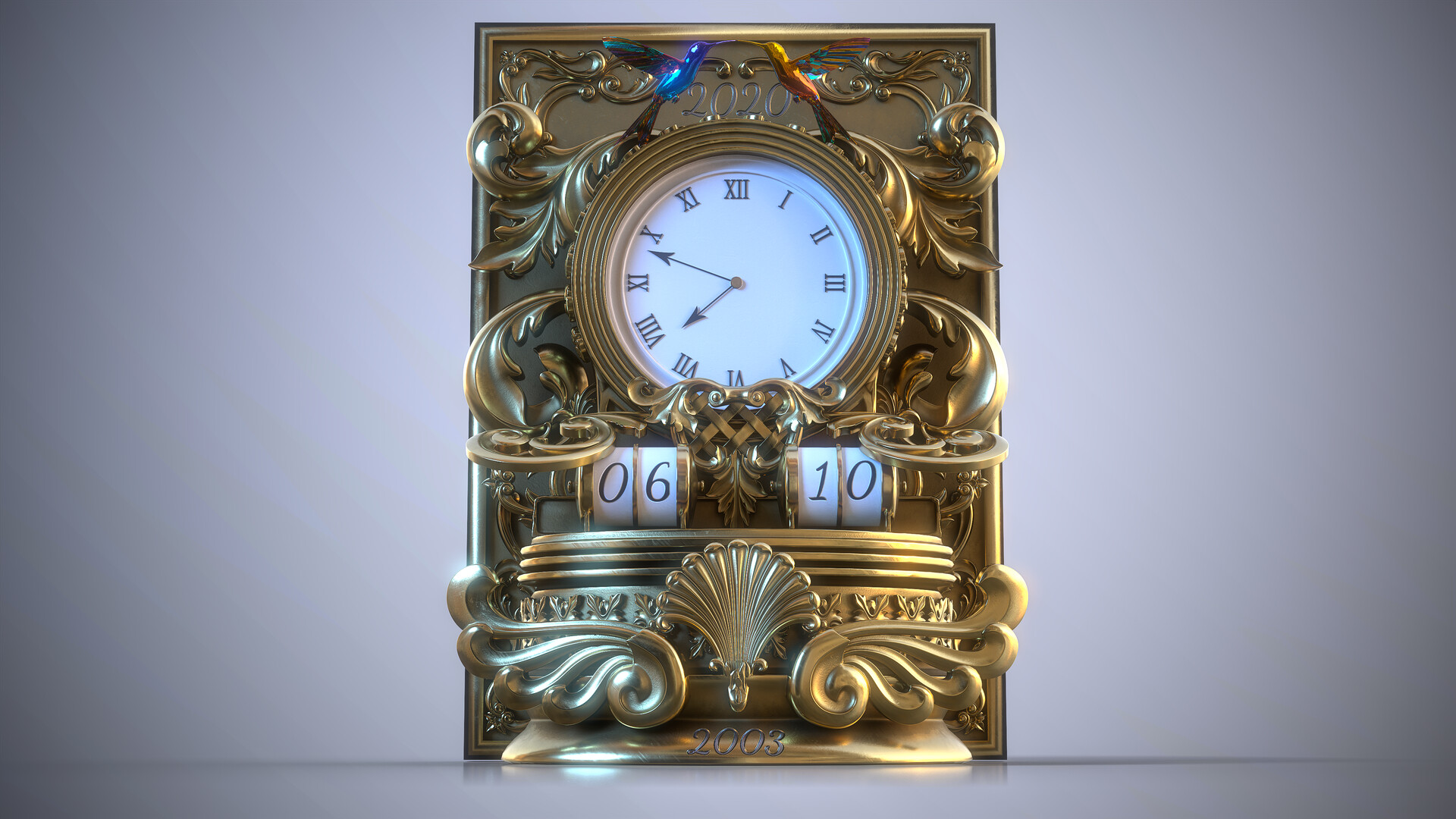 ArtStation - Gilded Age Clock