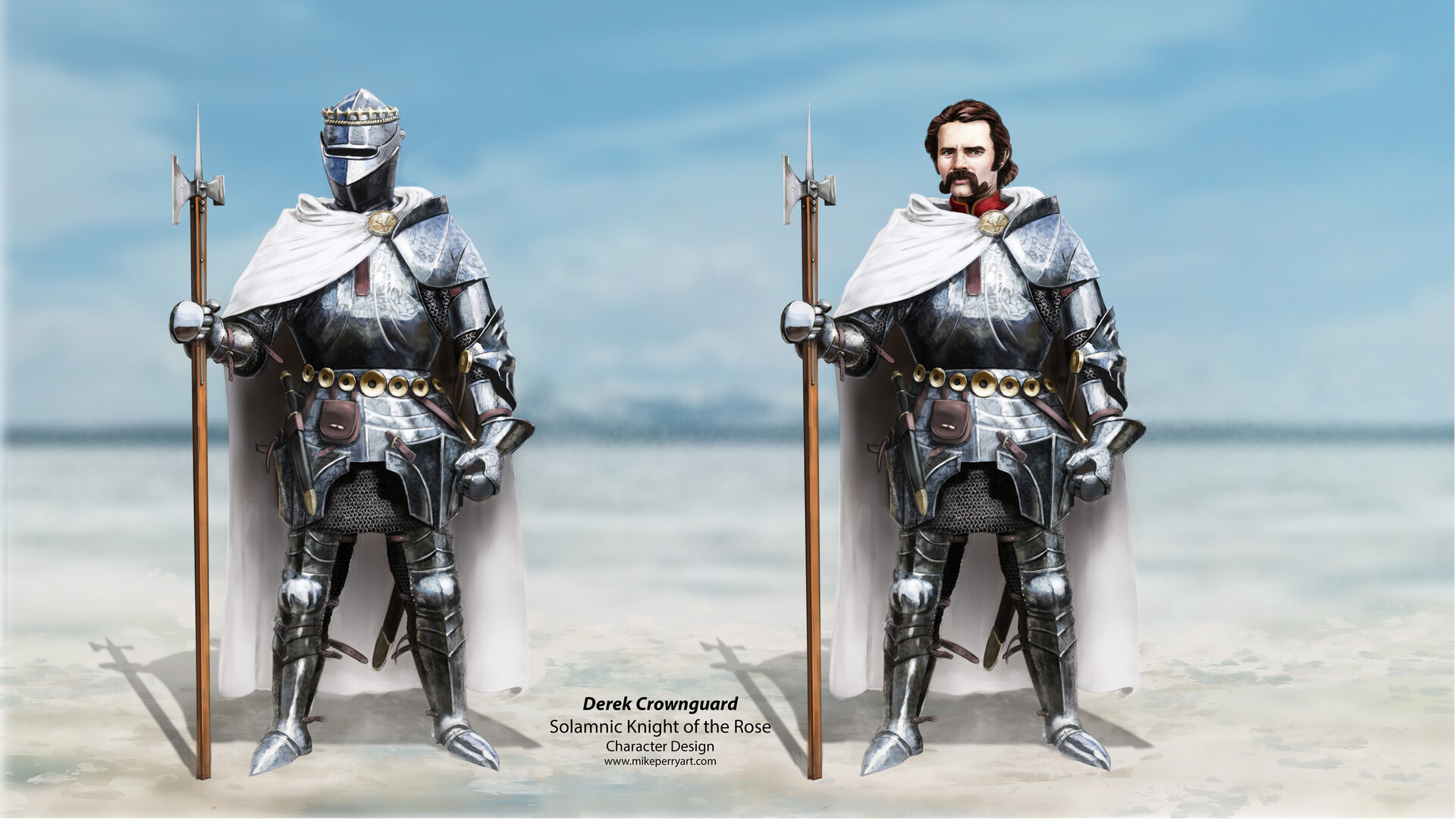 mike perry art.com - Knight's of Solamnia from the Dragon Lance game ...