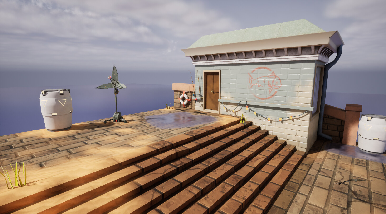 ArtStation - Fishing Dock