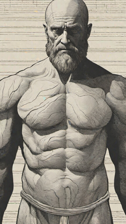 ArtStation - sketch of a male from ancient times