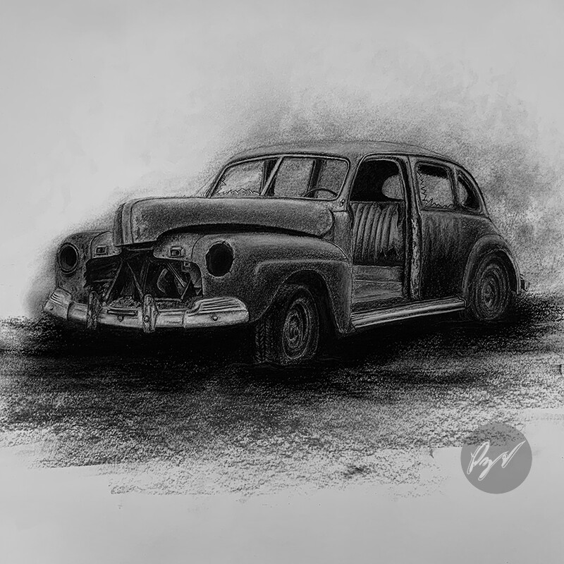 how to draw rusty metal with pencil