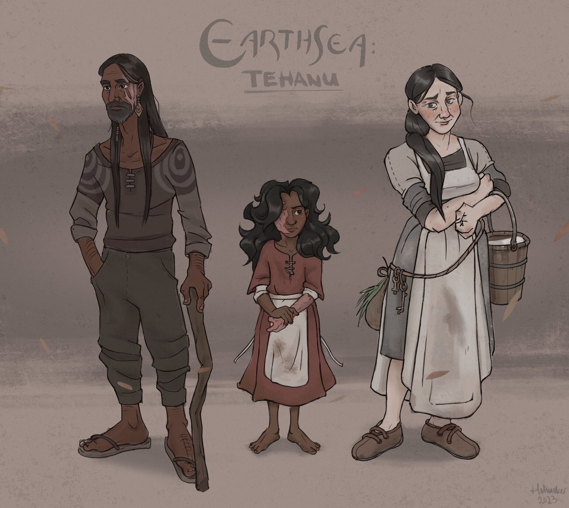 ArtStation - Tehanu Character Designs (Earthsea Cycle)