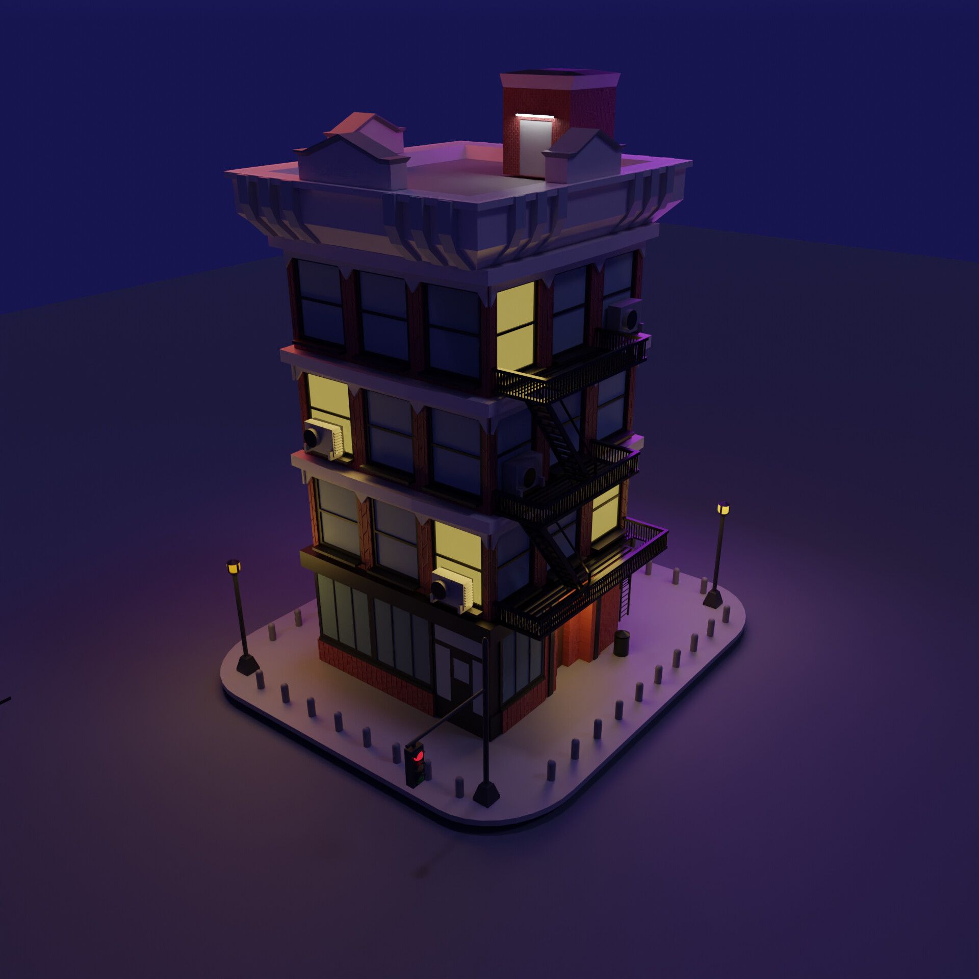 ArtStation - Small Complex Building