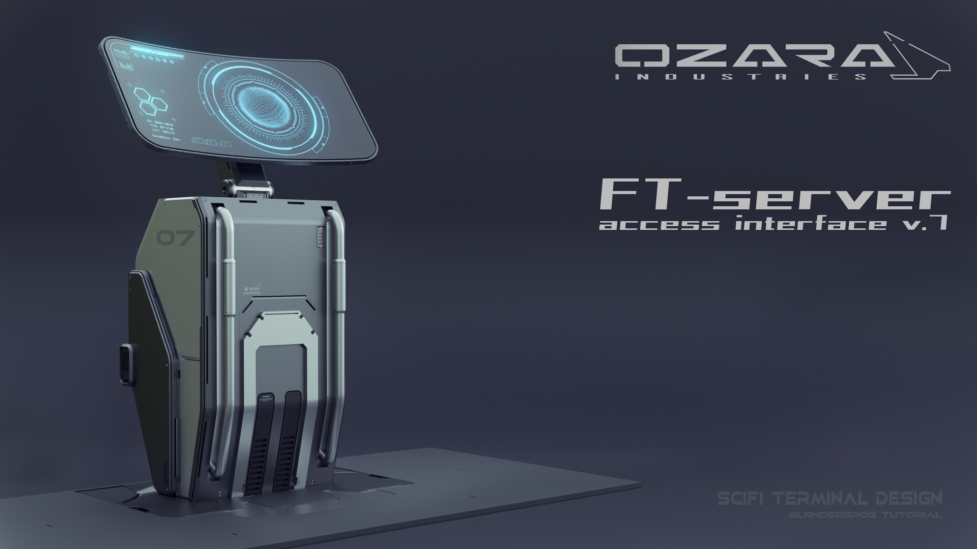 ArtStation - Sci-Fi terminal