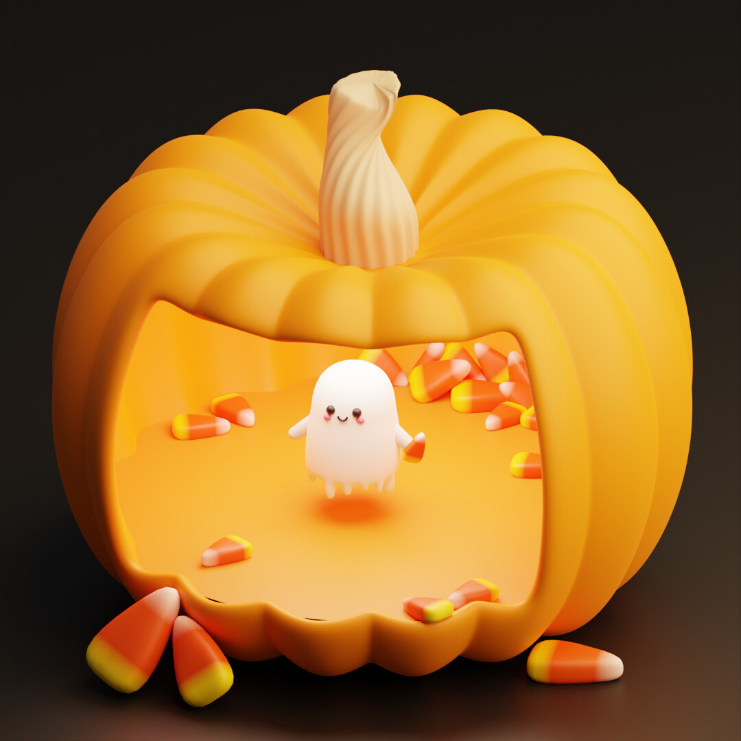 ArtStation - Pumpkin ghost