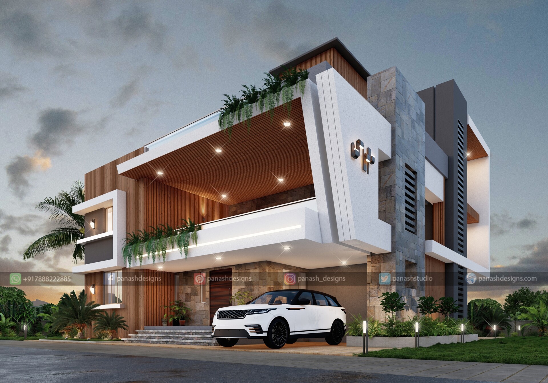 ArtStation - 3D Bungalow Elevation 🏠