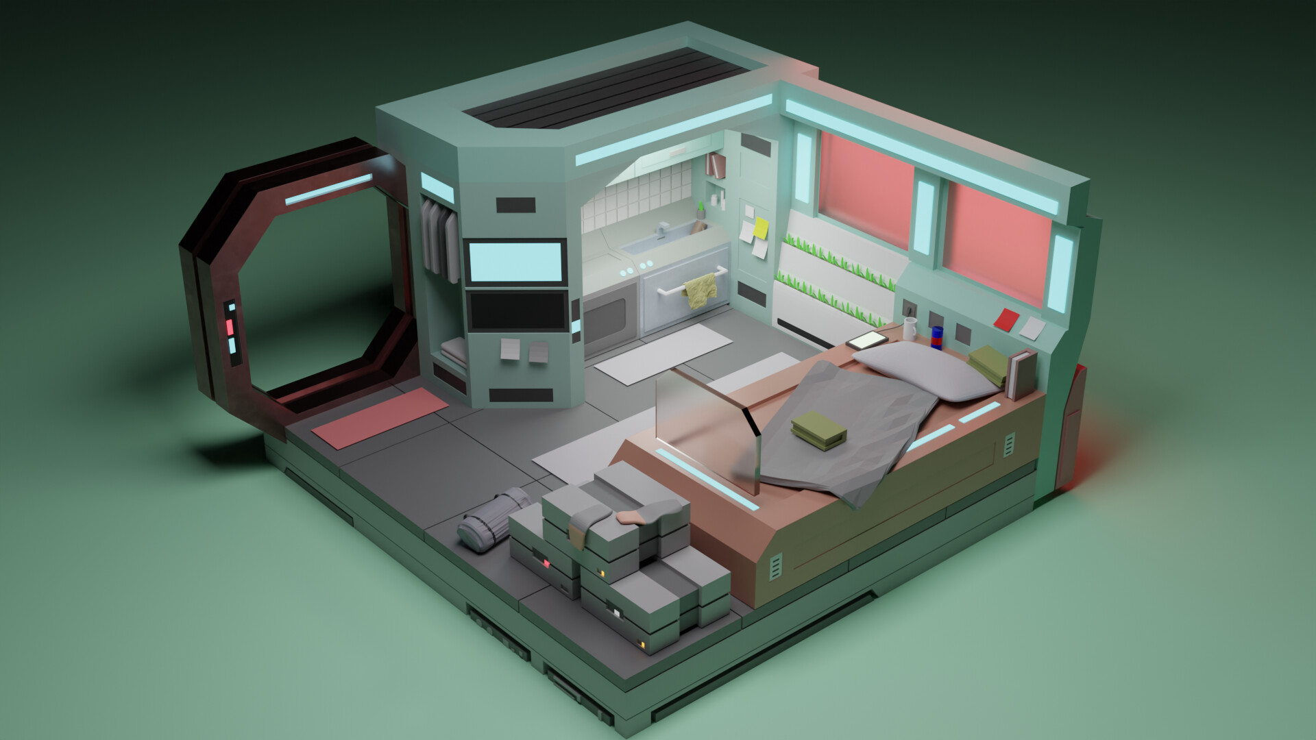 ArtStation - Sci-fi house