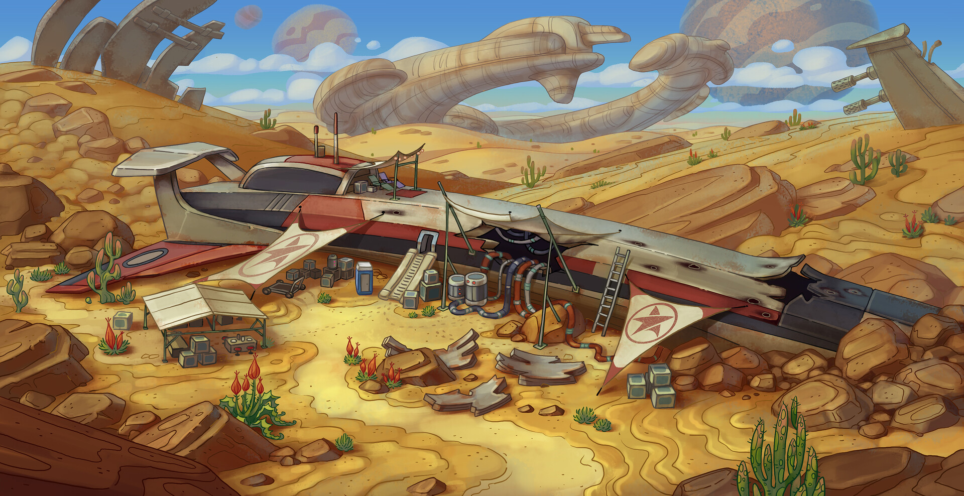 Egor Afonin - Concept art for project Anubis #4