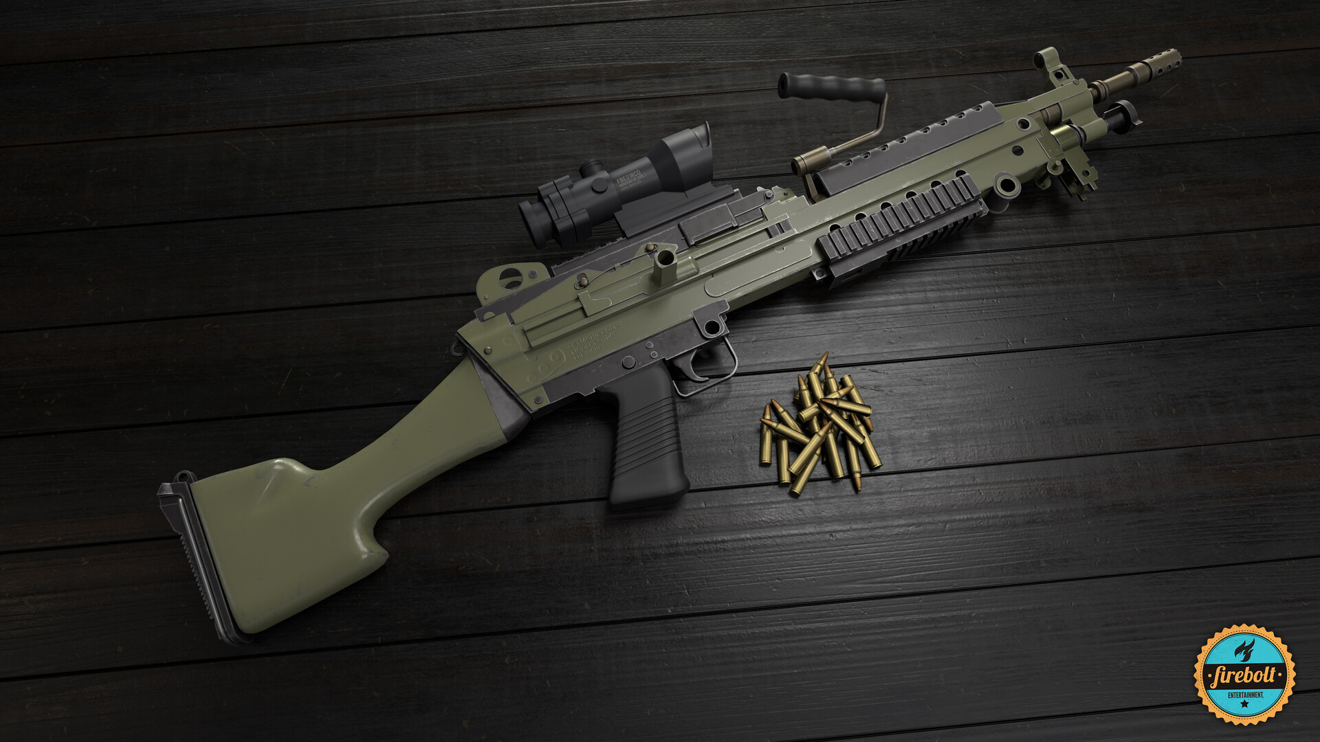 ArtStation - M249 - Gun