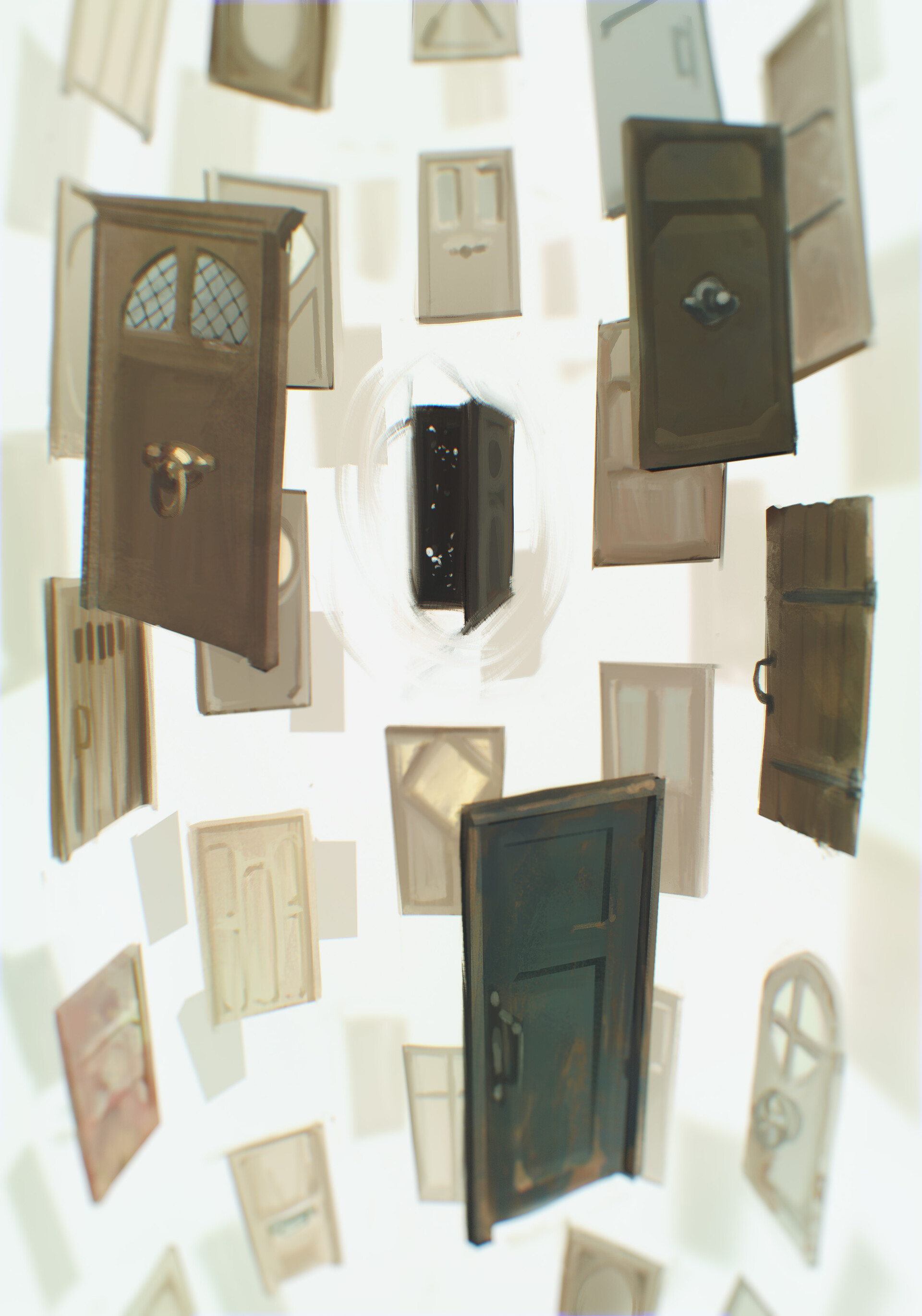 ArtStation - Illustram : Limbo, Littered with Doors