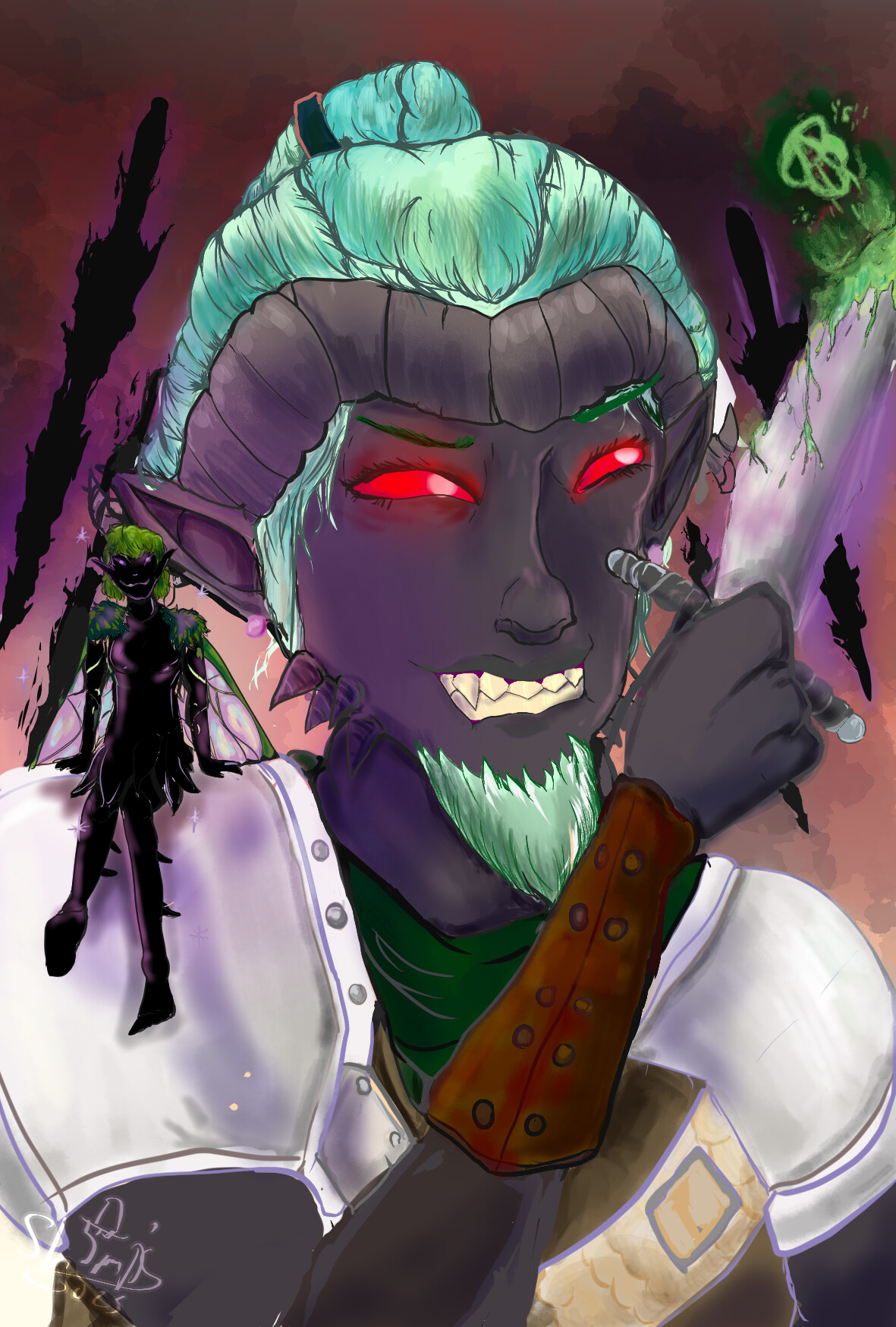 ArtStation - Alaster - The Tiefling Rogue