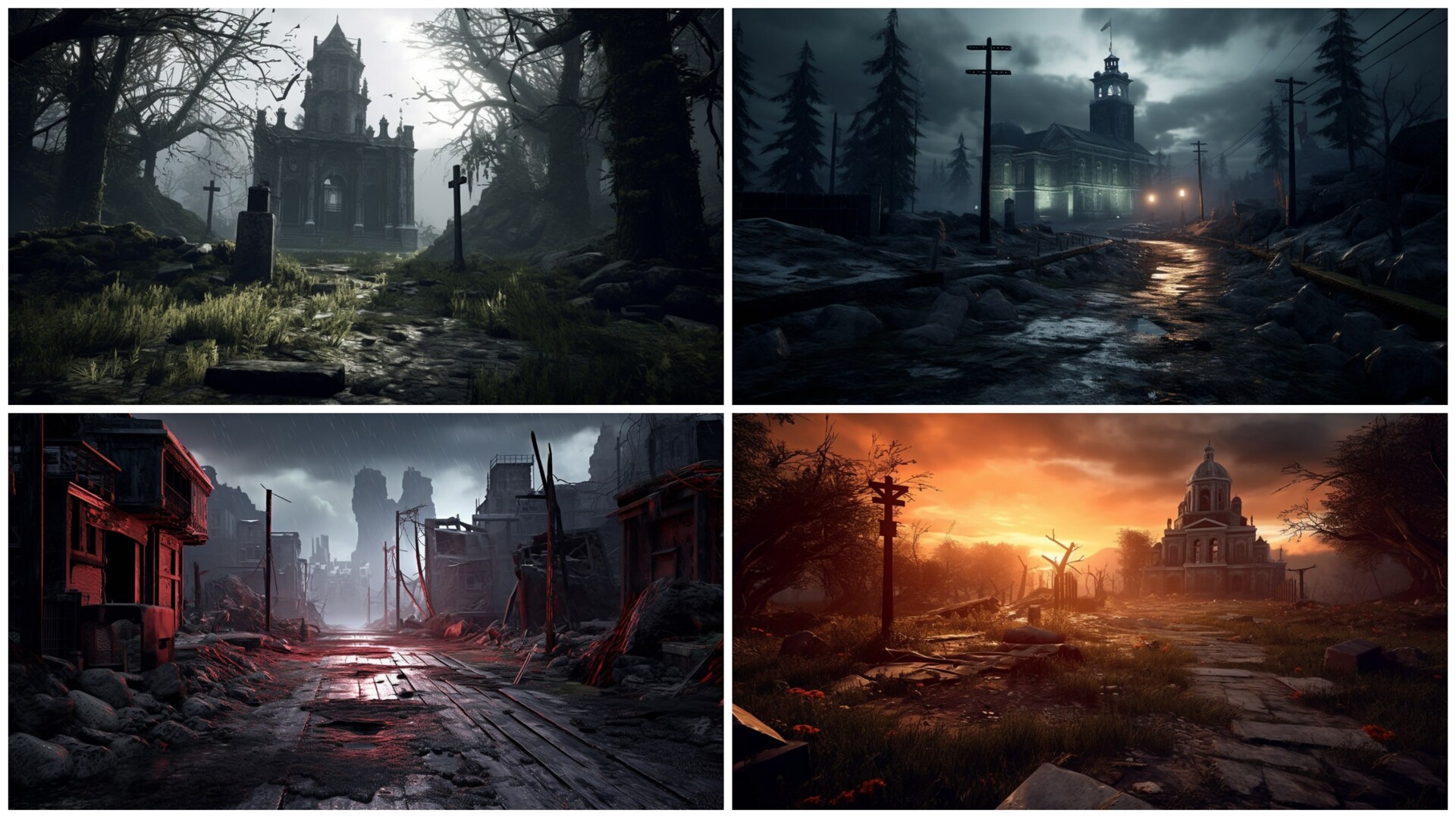 Concept Art - +300 Land Of The Dead Environment Concept (4k) | Vol_48