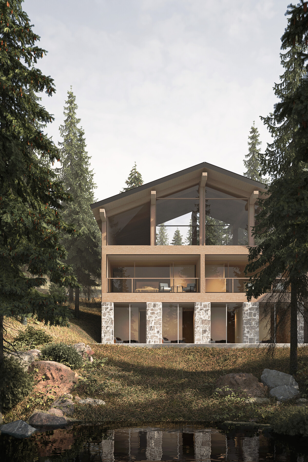 ArtStation - Chalet Rendu 3D