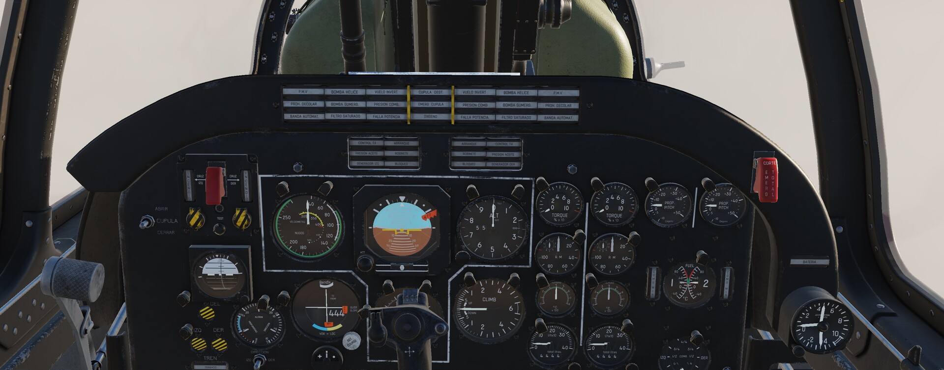 Carlos Lobato - Cockpit - FMA - IA-58 Pucará