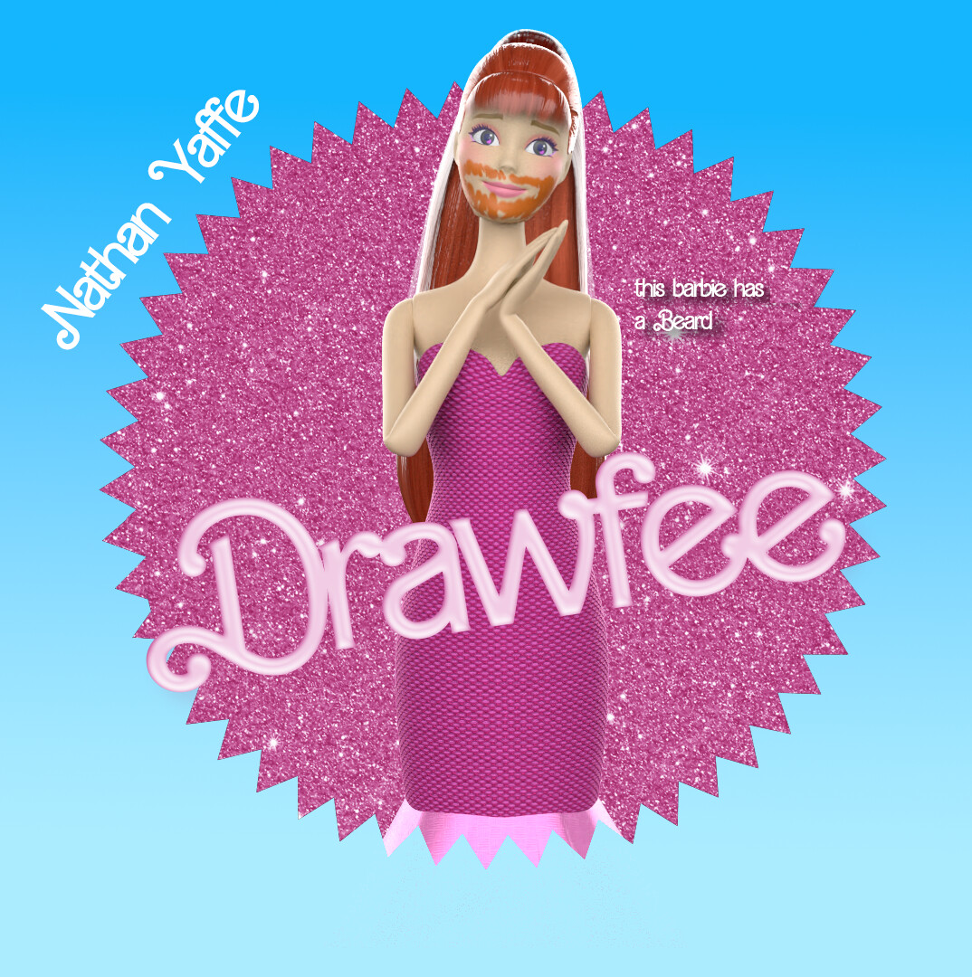 ArtStation - Nathan Yaffe as bearded Barbie