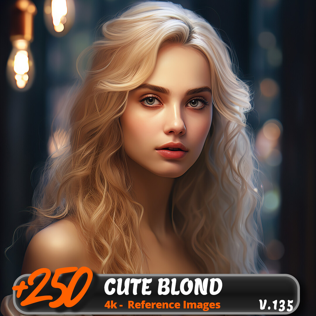ArtStation - CUTE BLOND VOL. 135/ 4K/ Reference Image