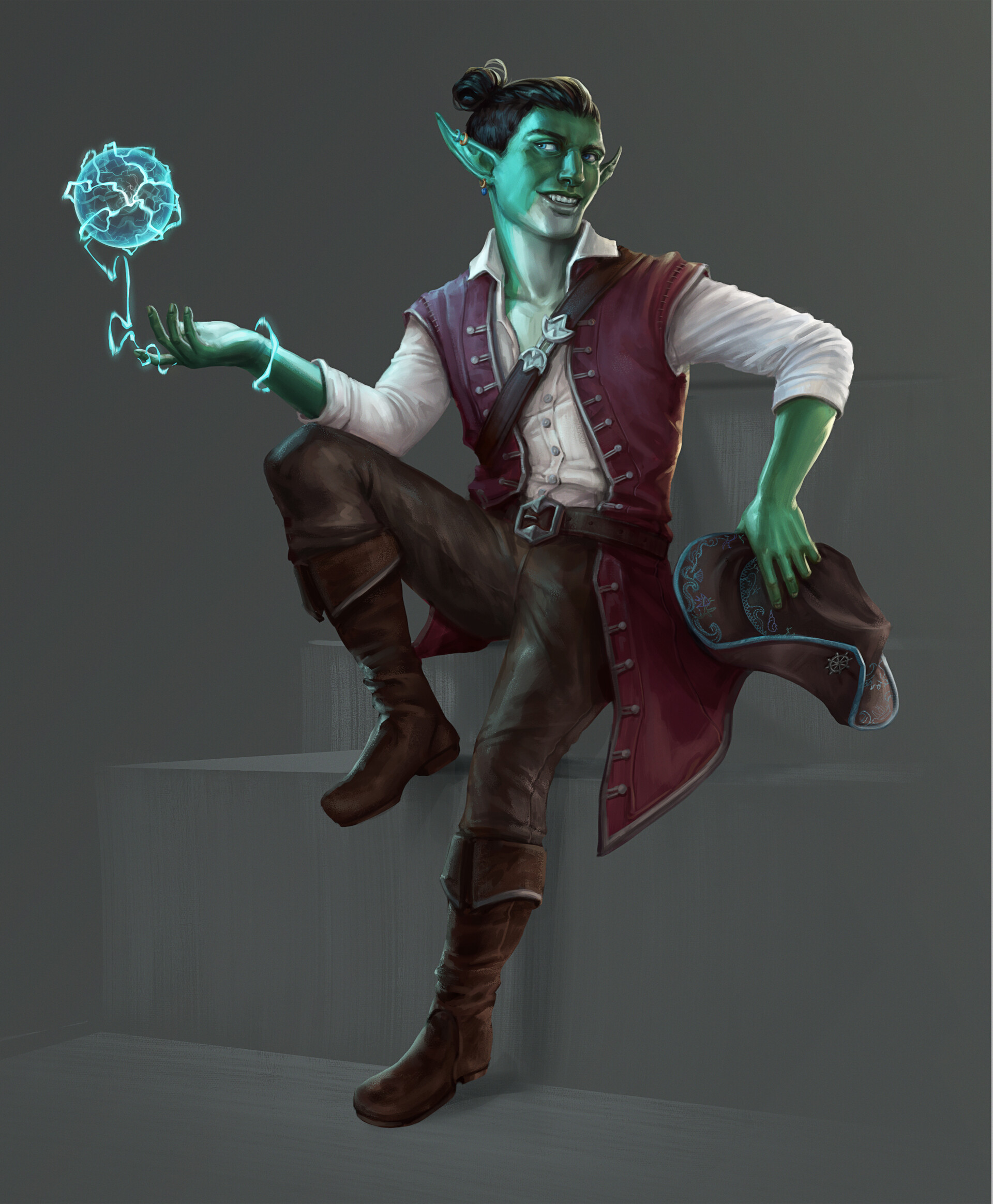 Marion Curnier - Verdan sorcerer - DnD commission