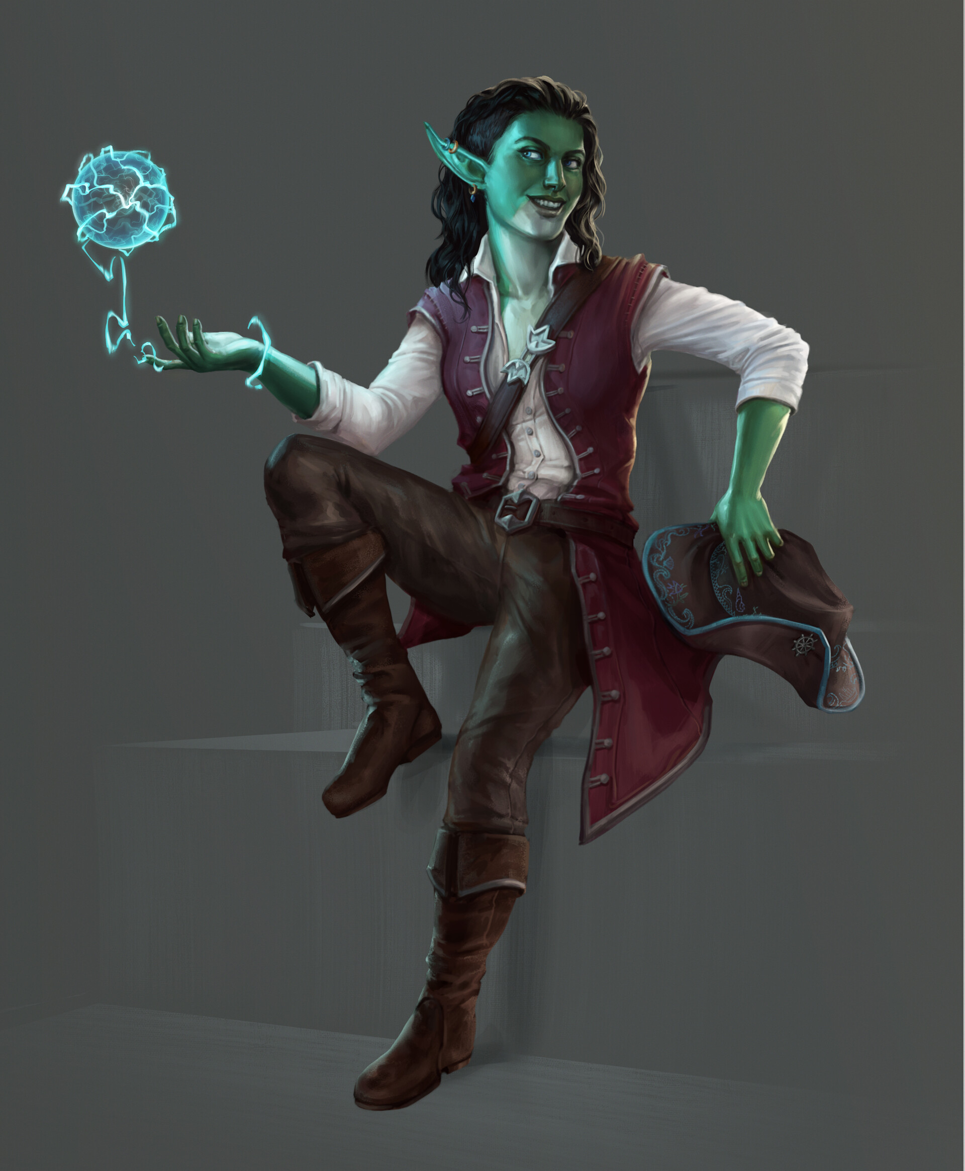 Marion Curnier - Verdan sorcerer - DnD commission