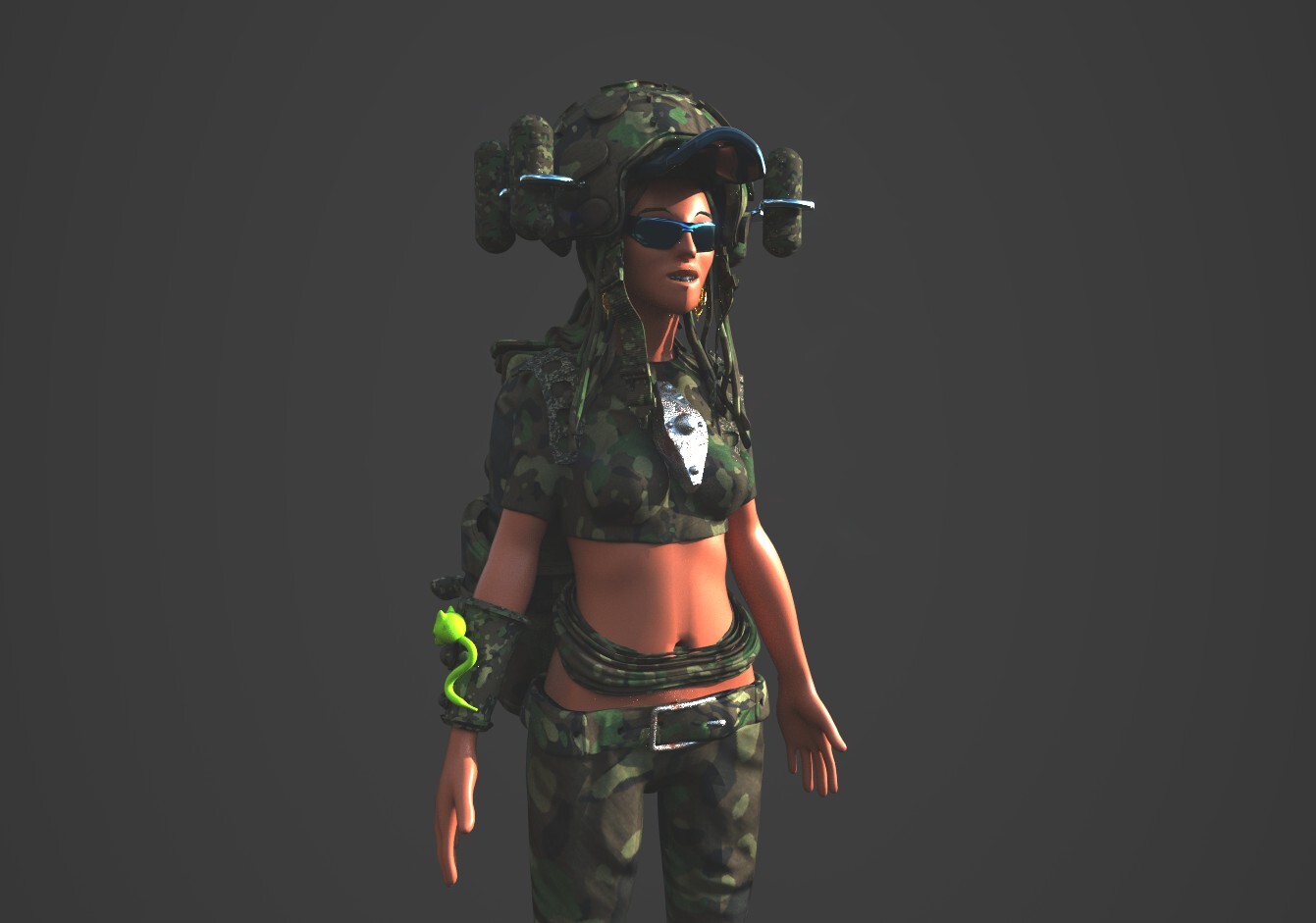 ArtStation - Military girl