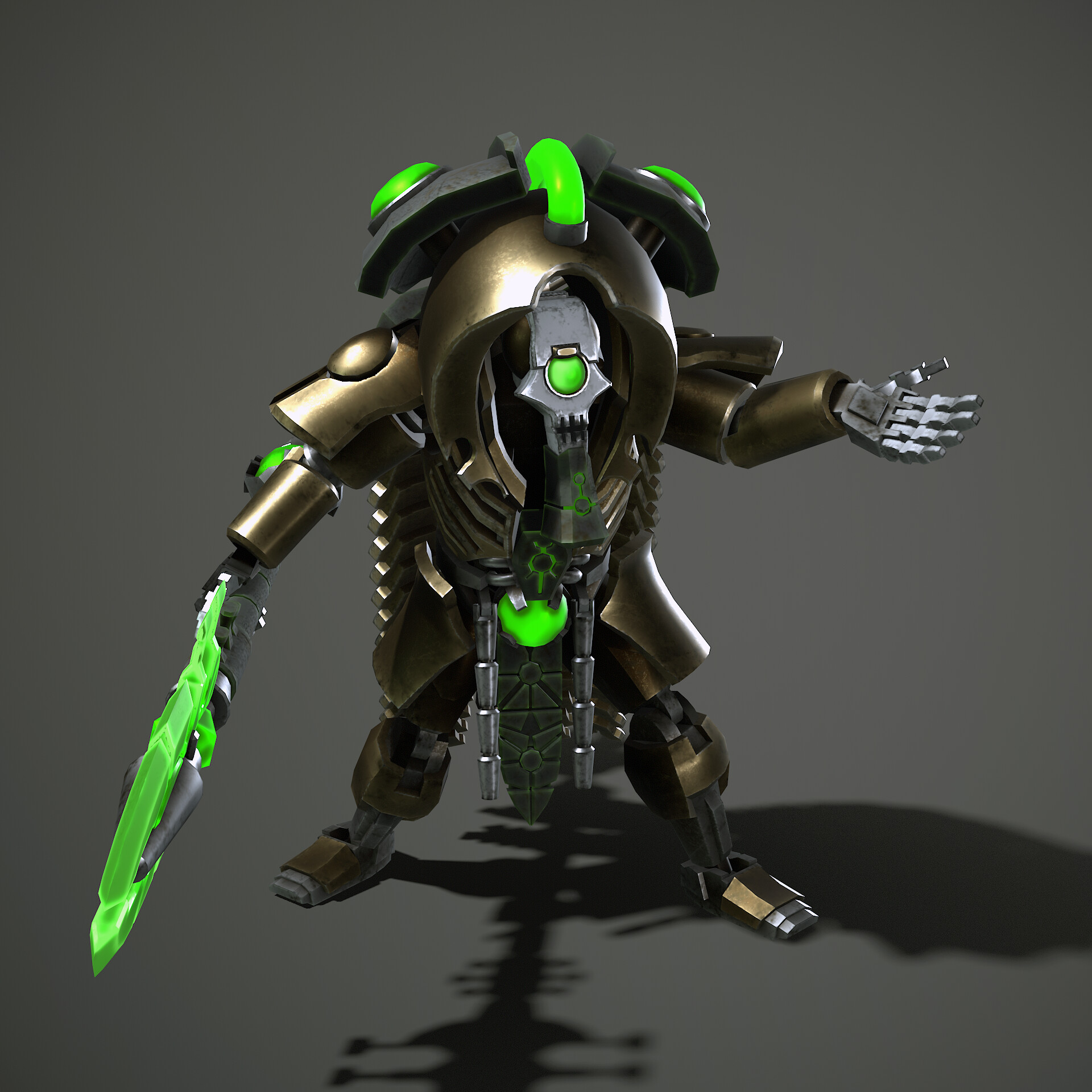 Benny Woolbert Portfolio 3D Modeling - Necron Cryptek