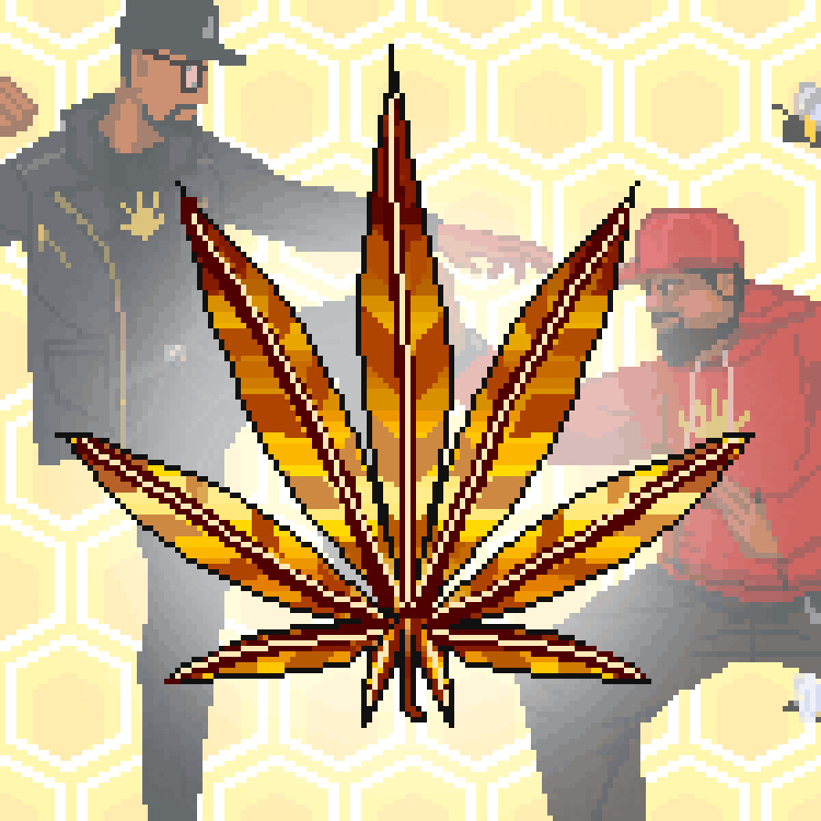 Pixel art thematic weeds — animated by Camila Xiao — ProUser.Me