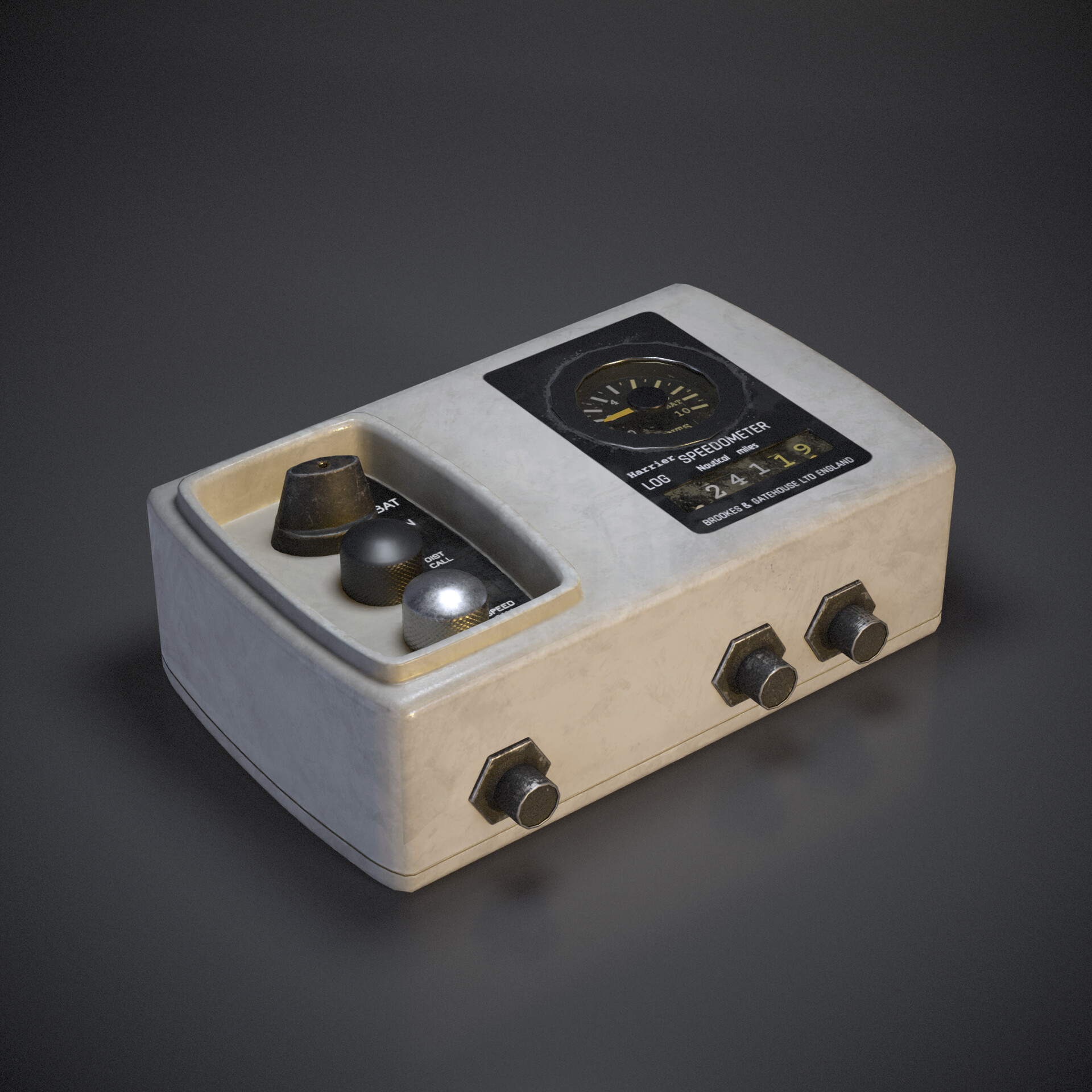 ArtStation - Vintage Instrument Panel