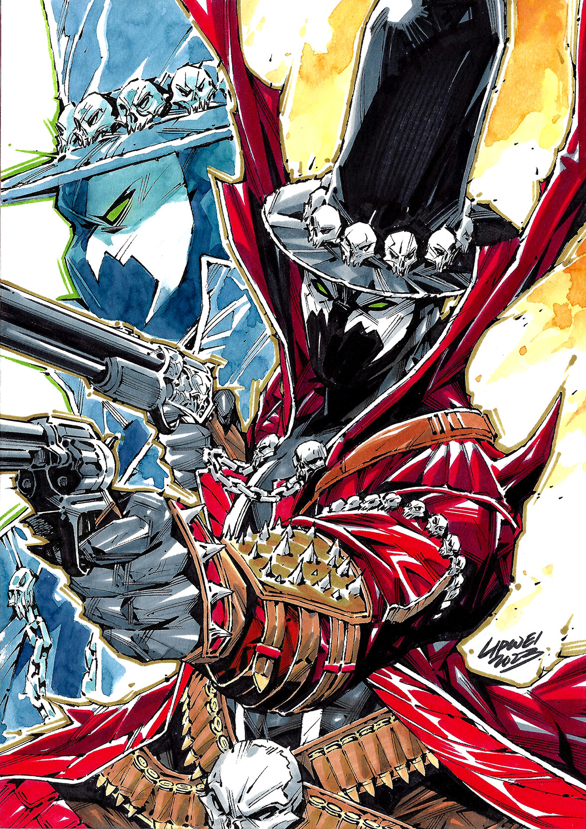 ArtStation - Sketch Card: Gunslinger Spawn