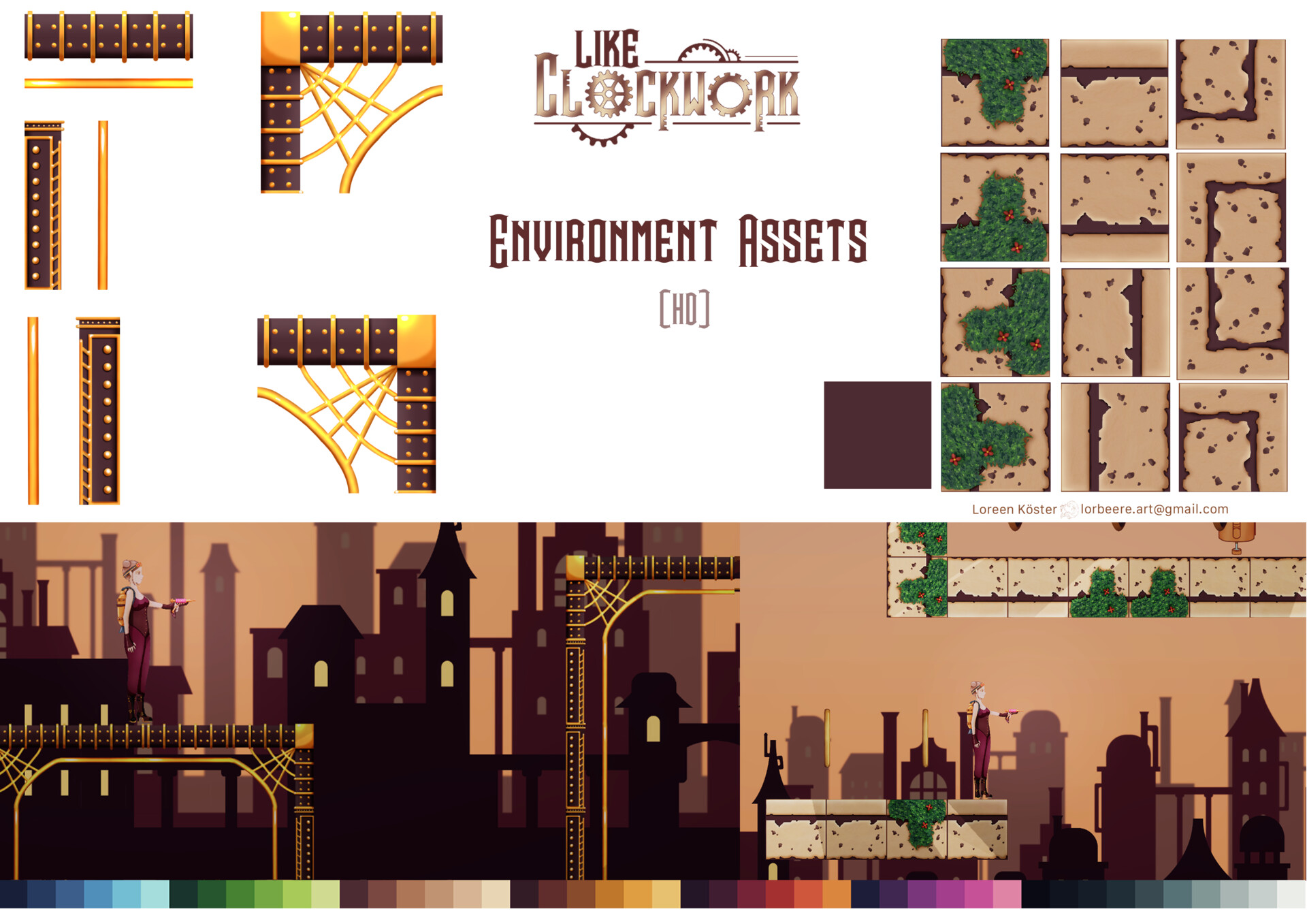 ArtStation - [Like Clockwork] Environment Concept & Tiles