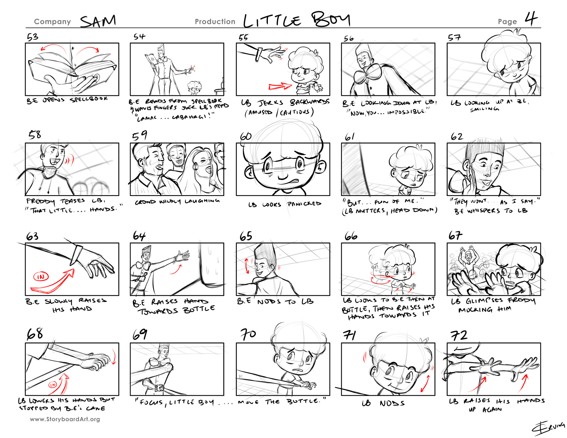 Chevon Irving - Little Boy- Storyboard