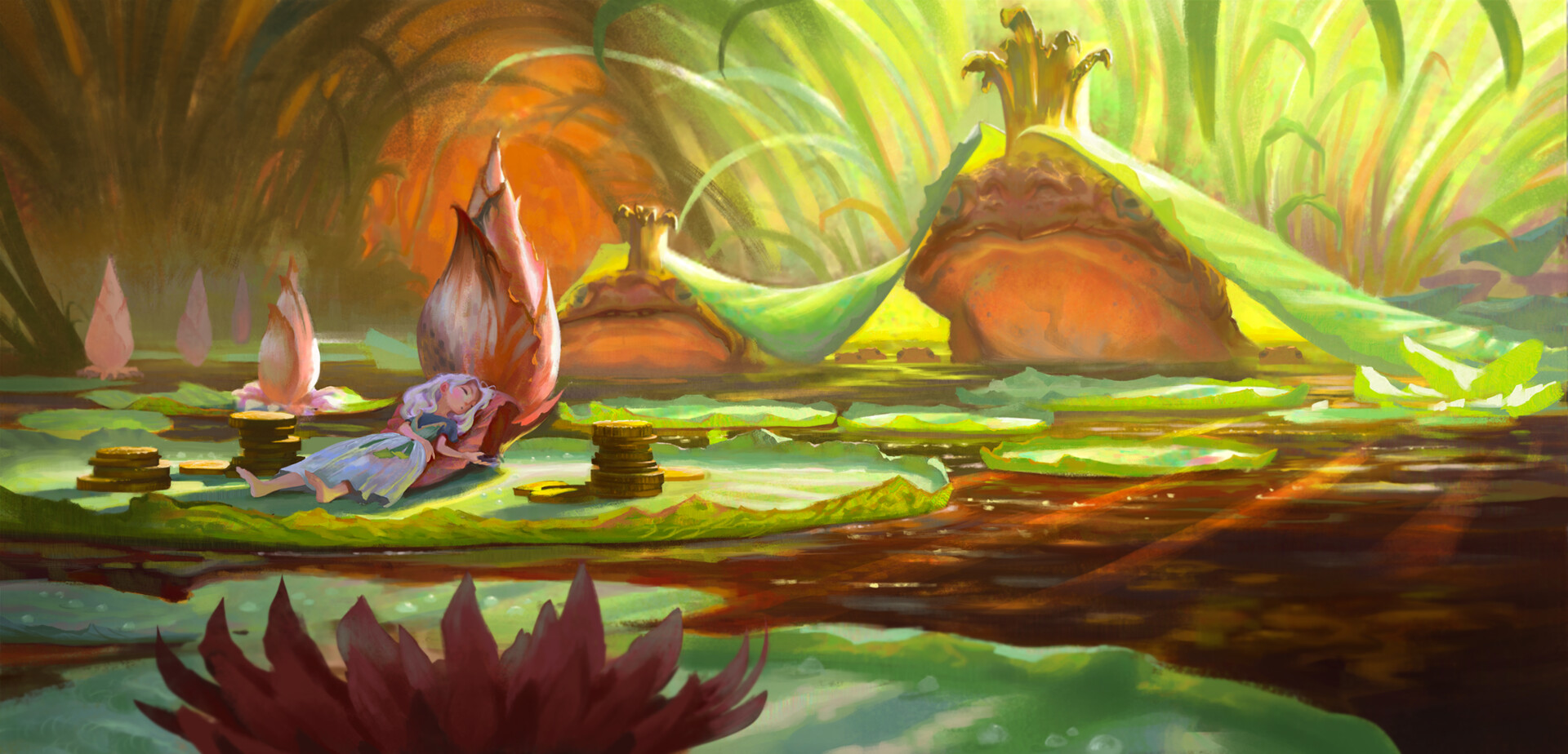 ArtStation - Thumbelina - Early Illustrations