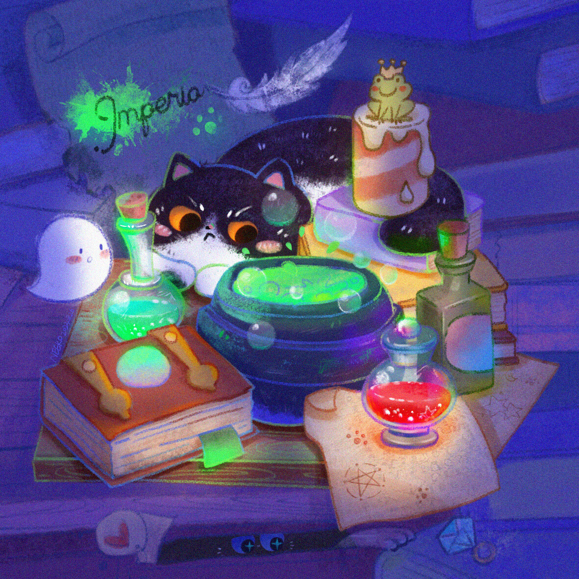 ArtStation - magic cat
