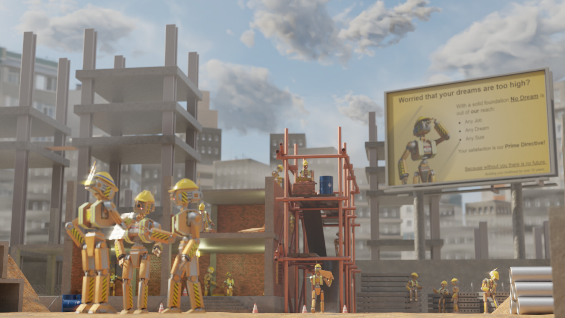 ArtStation - Robot Construction Yard