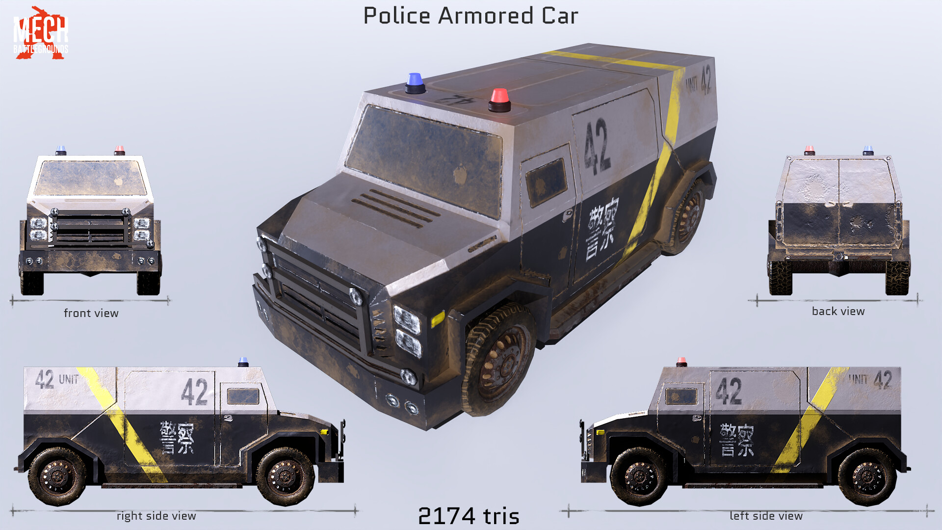 Ruslan Savinov - Police Armored Car. Game Ready.