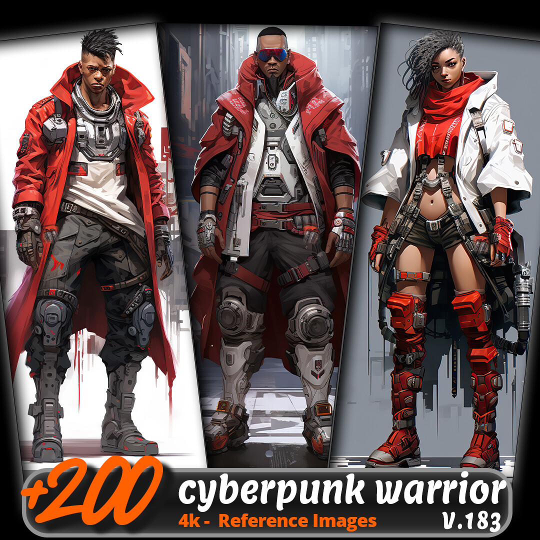 ArtStation - cyberpunk warrior VOL. 183/ 4K / Reference Image