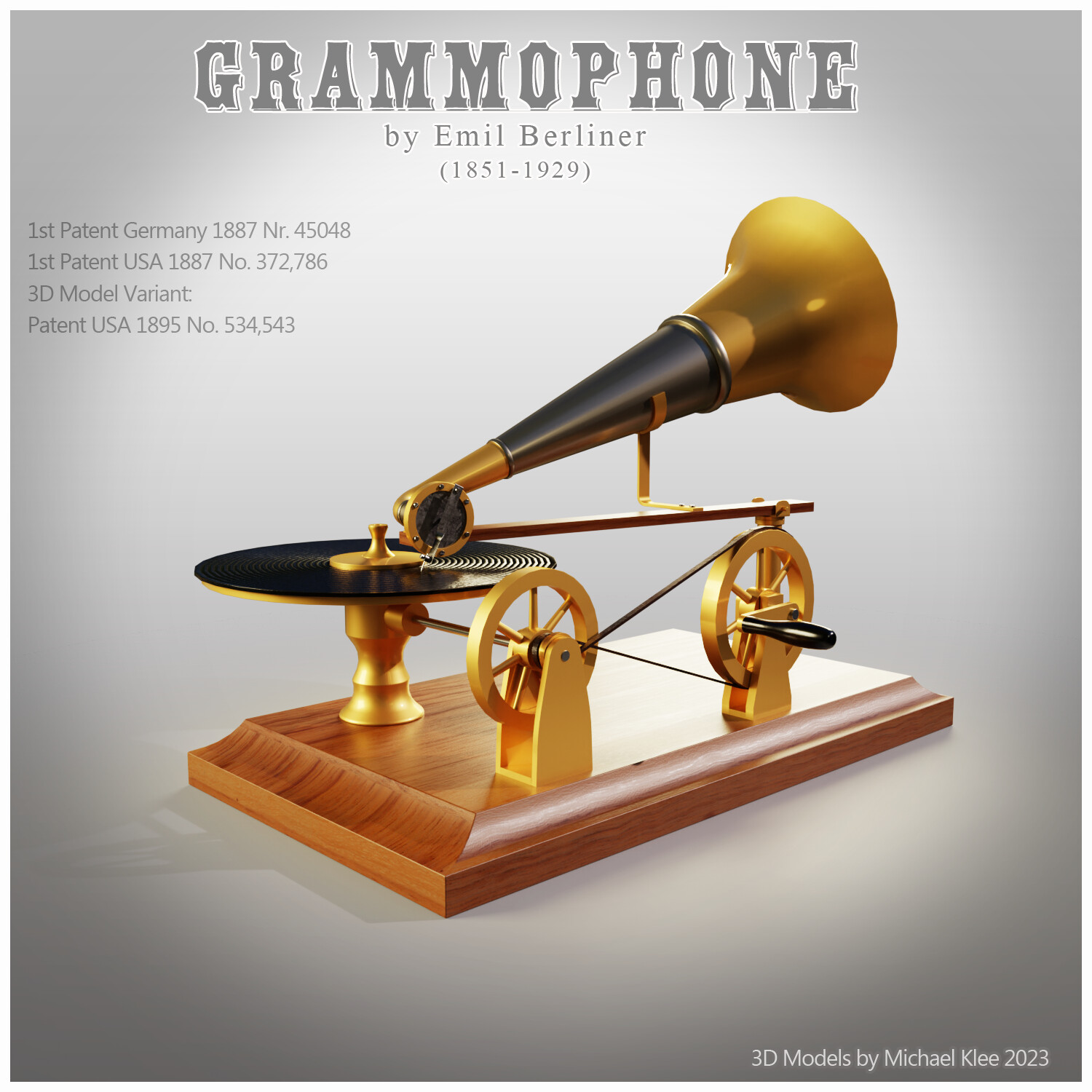 Michael Klee - Grammophone by Emil Berliner