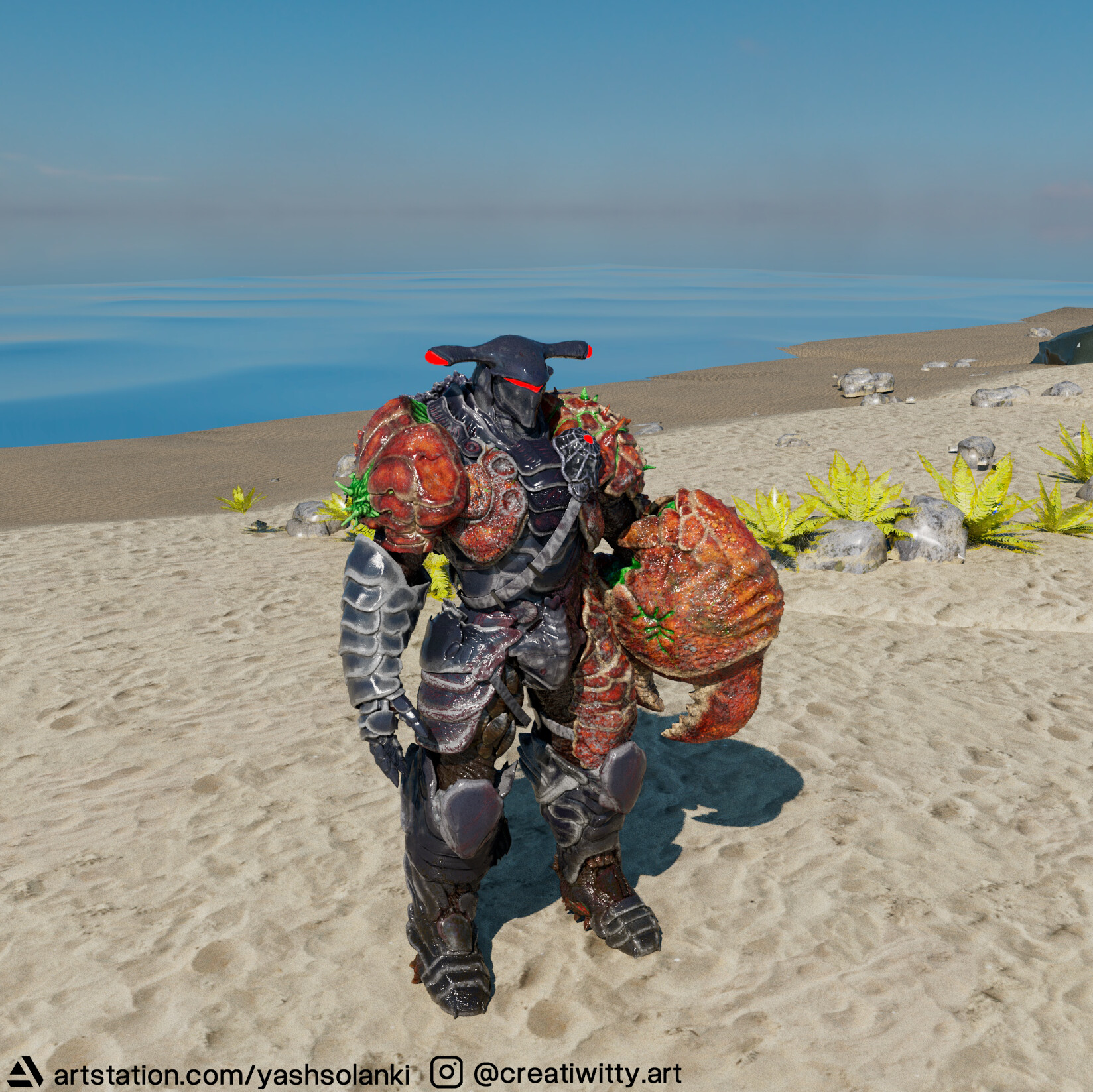 Yash Solanki - Lemurian Crustacean Bio-Armor