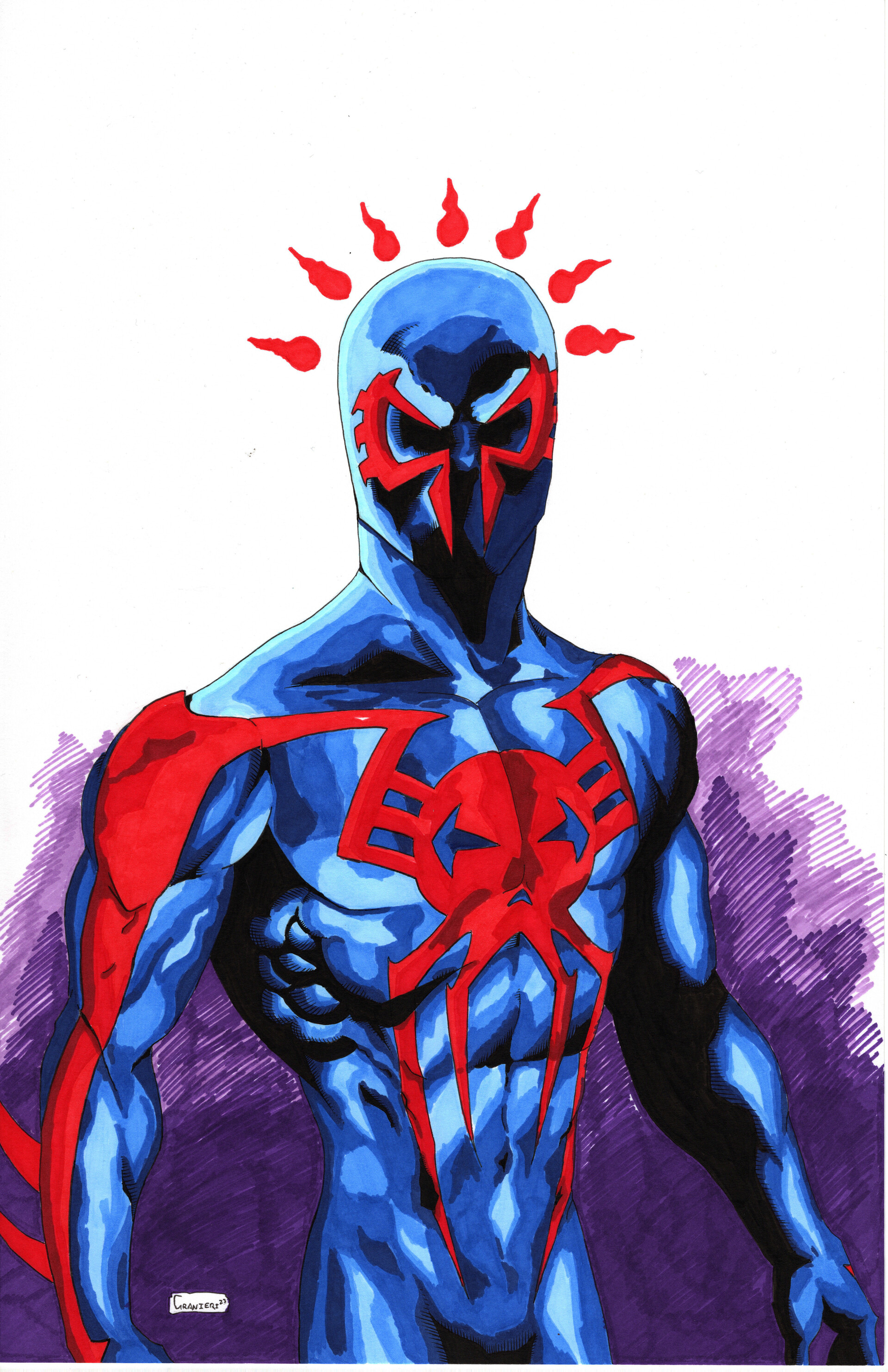 Spider Man 2099 Drawings In Pencil