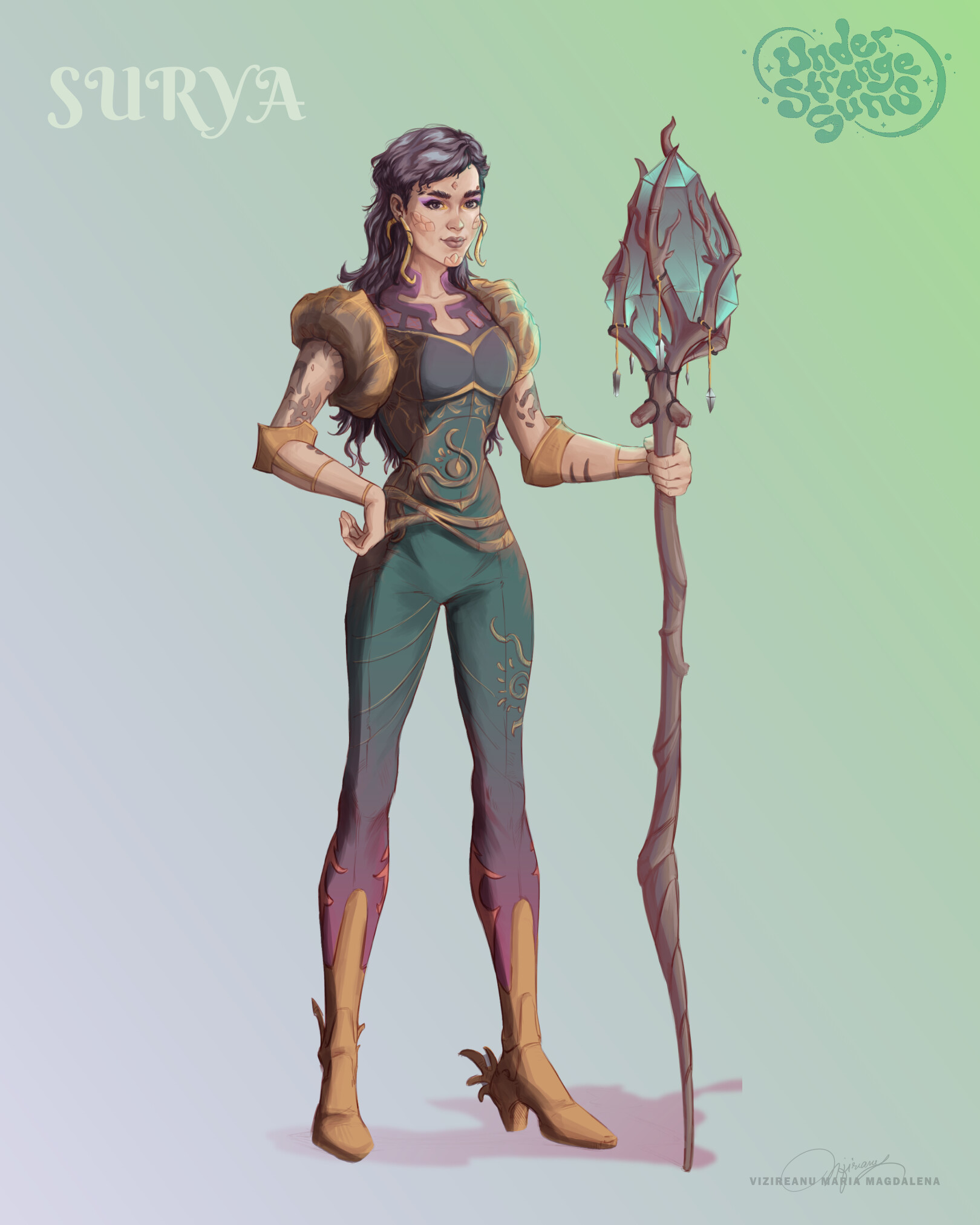 ArtStation - Surya - Concept Character Design for AtomHawk's art ...