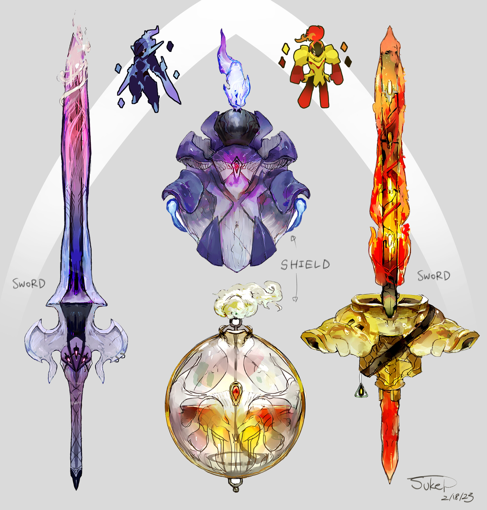 SukeP (Kosuke Nakamura) - Pokémon-inspired Weapon Designs (2022-2024)