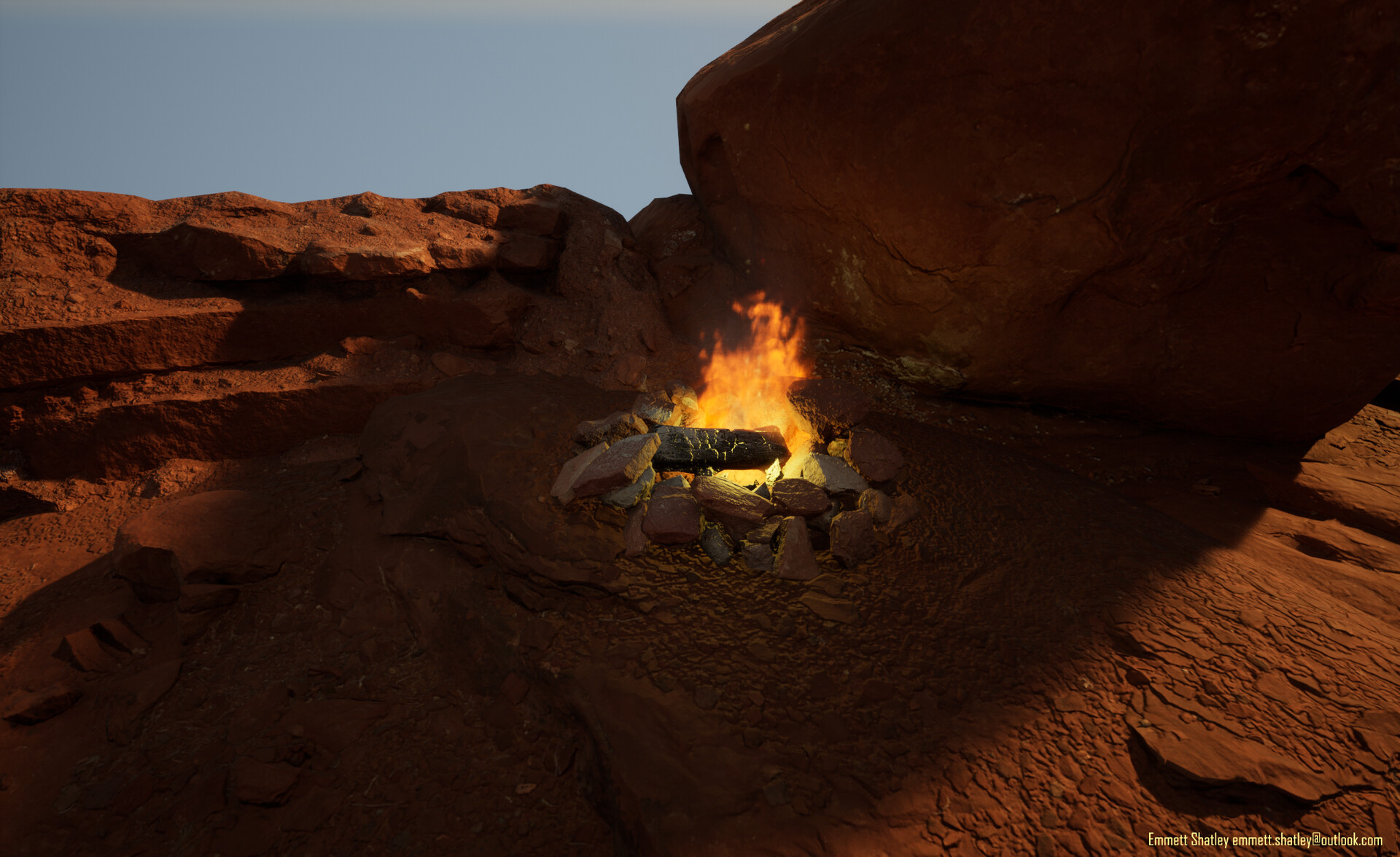 ArtStation - Classwork: Level Assembly and Lighting WK4 Fire