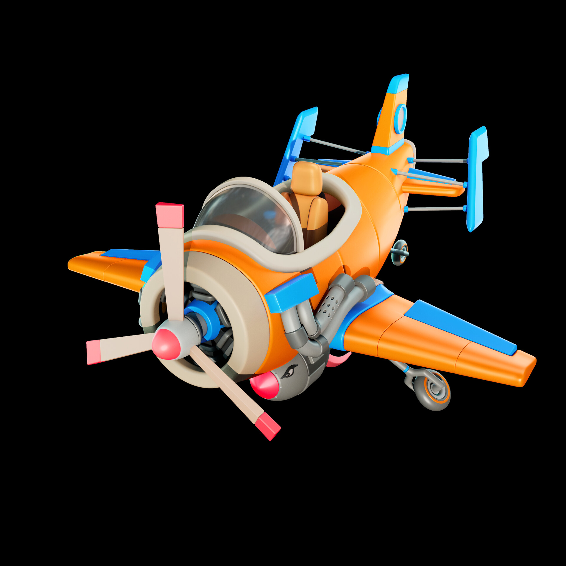 ArtStation - cartoon plane